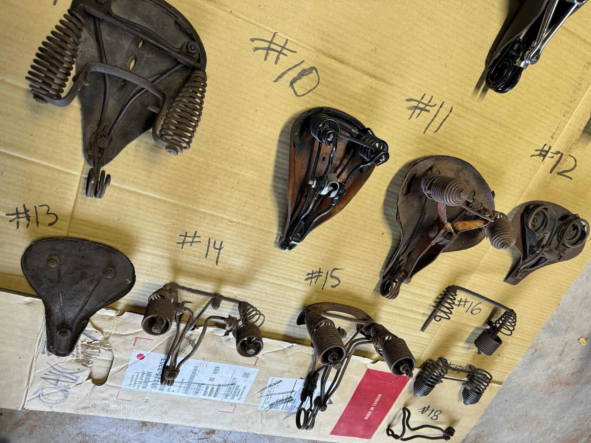 Lot of saddles, prewar, long spring, parts, etc. | Sell - Trade ...