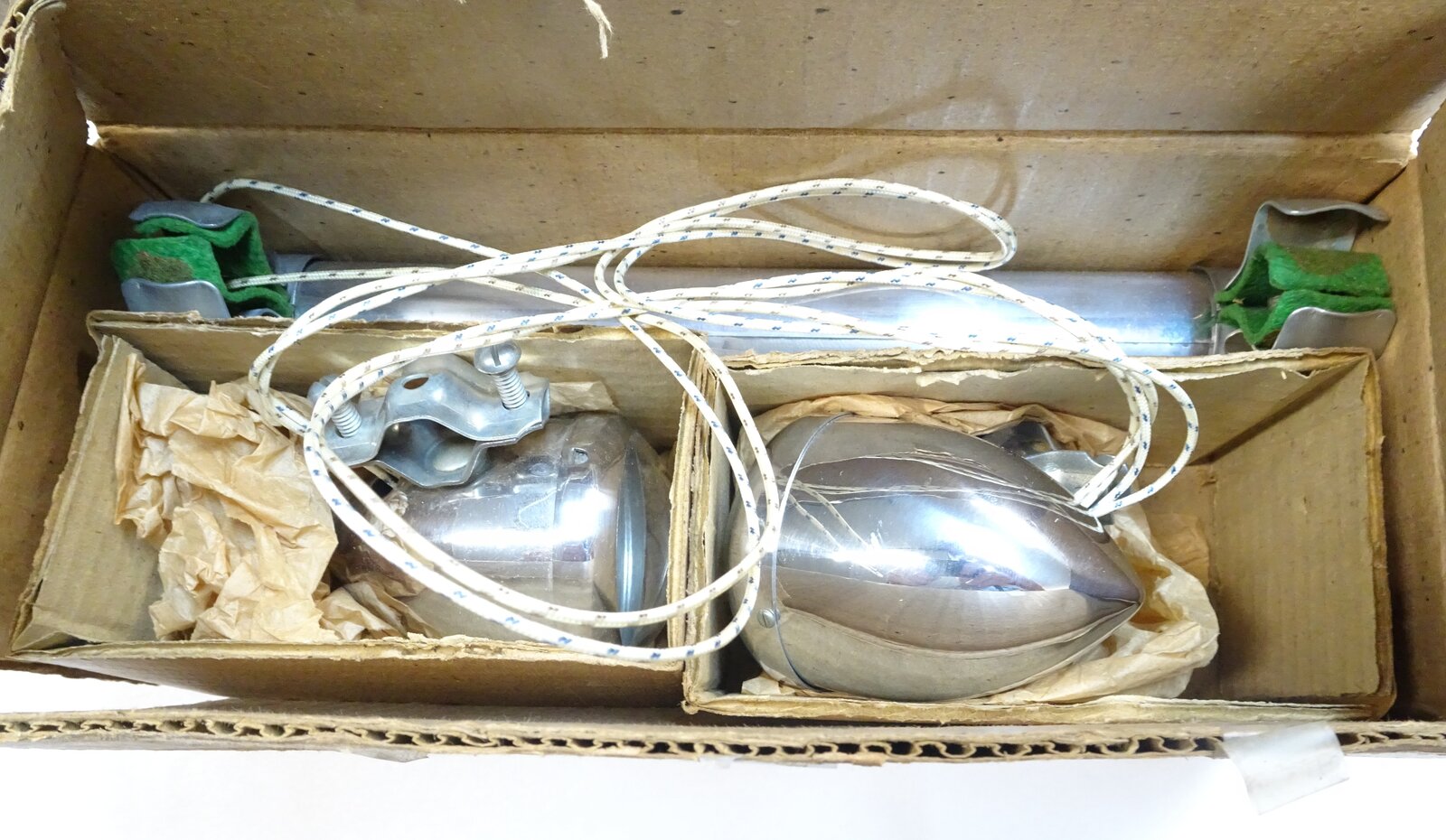 Sold - NOS Dual Seiss chrome handlebar light set with tube | Archive ...