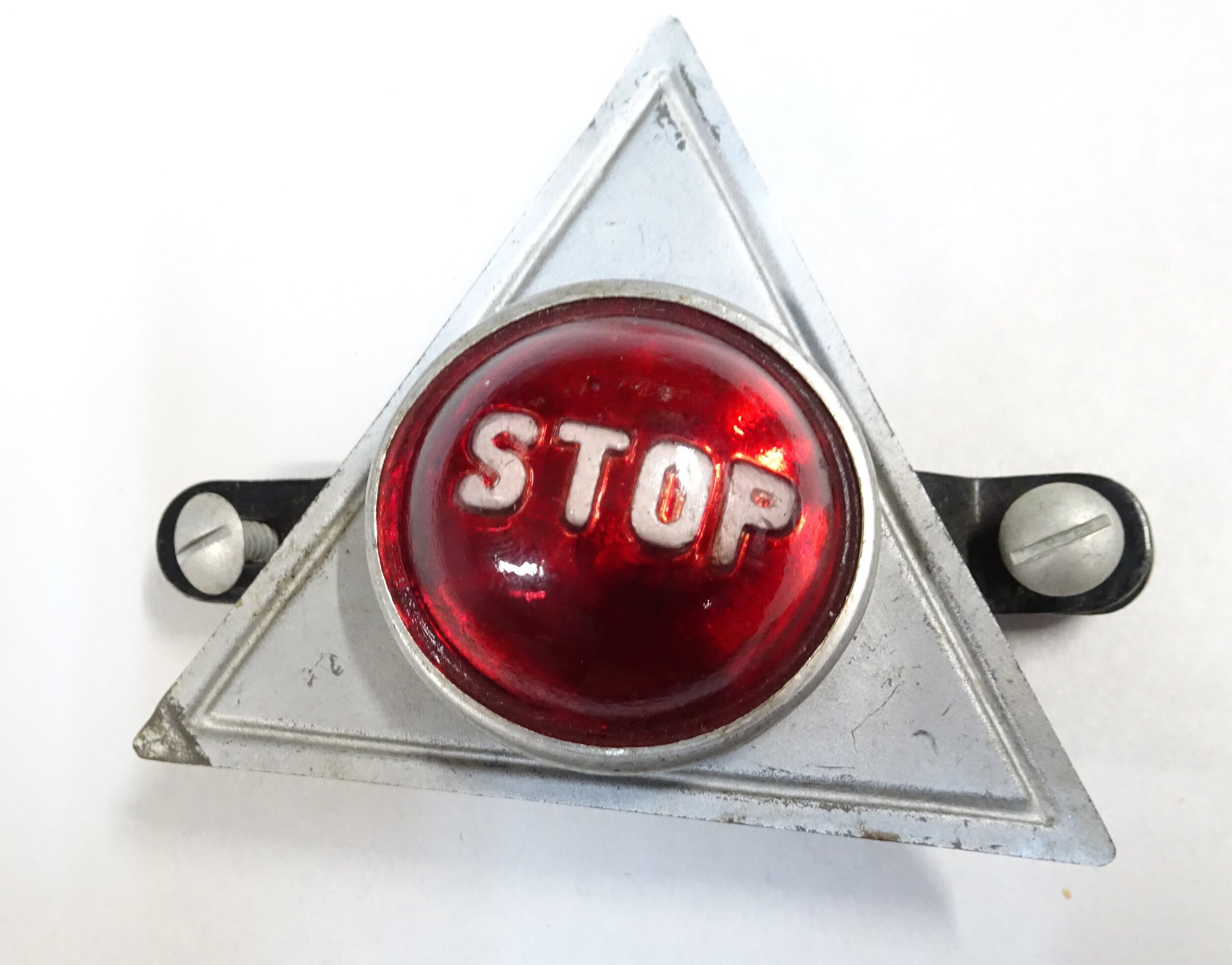 Sold - Prewar "Stop" glass reflector | Archive (sold or withdrawn ...