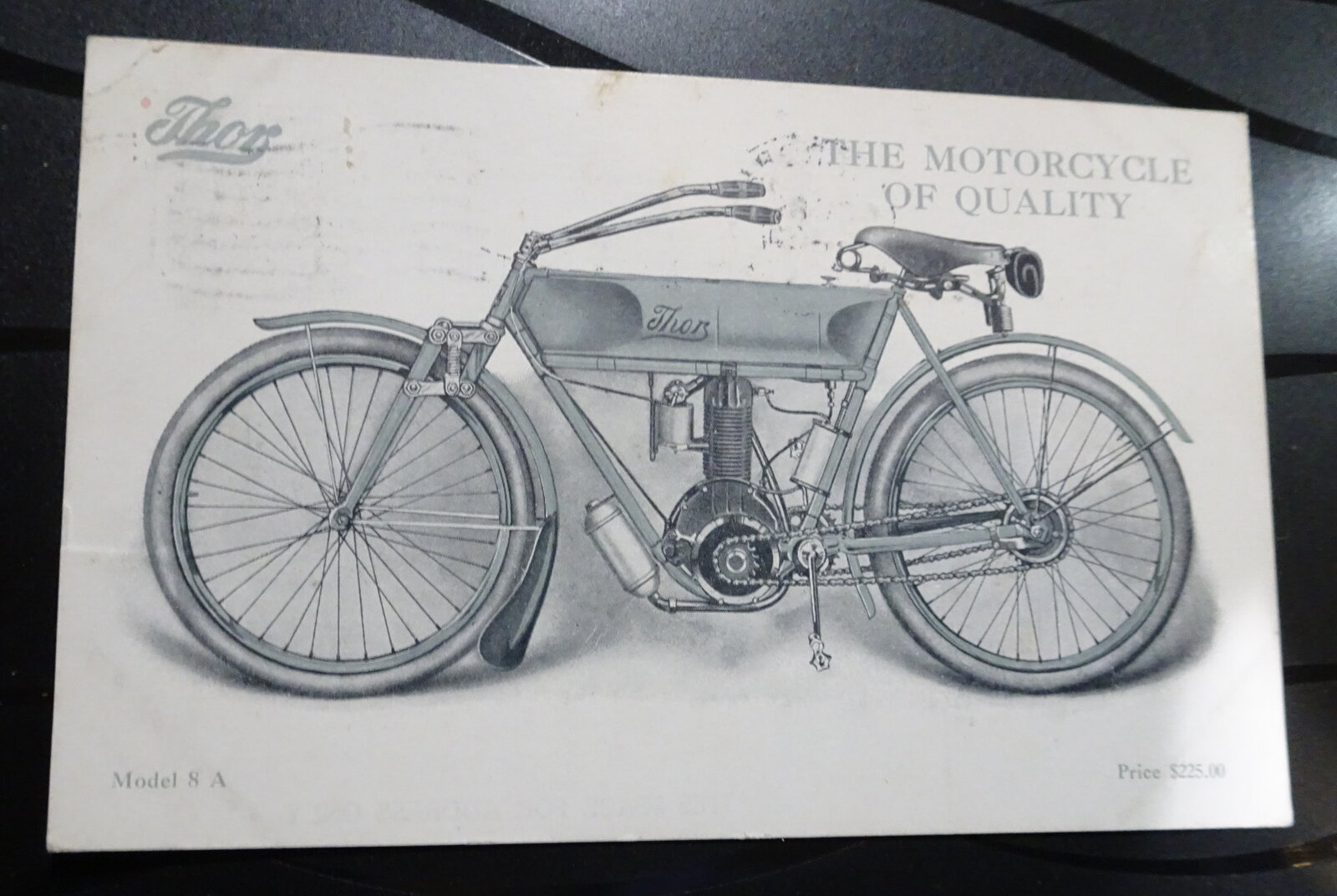 Sold - Vintage 1908 Thor motorcycle postcard | Archive (sold or ...