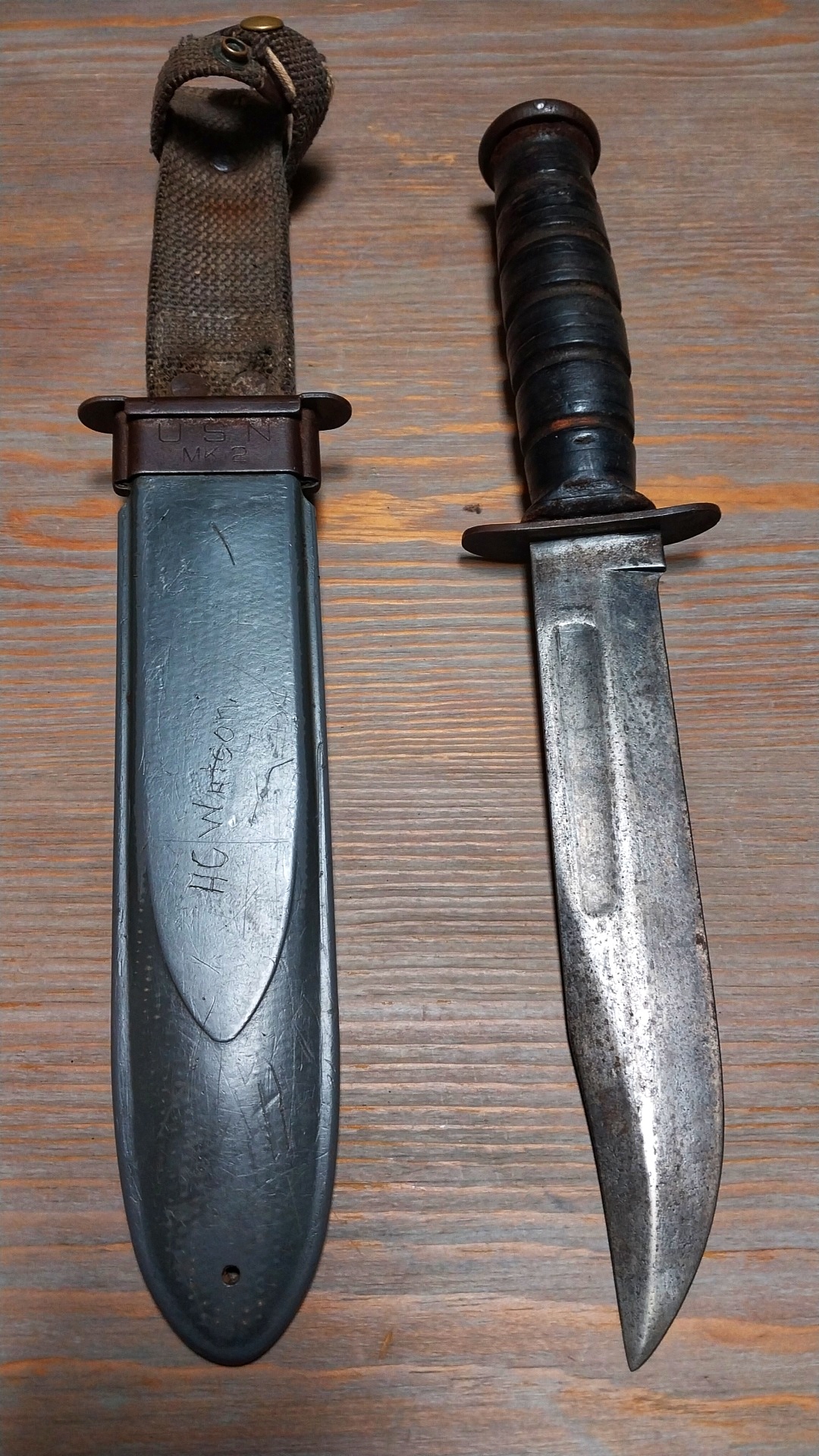 Withdrawn - WWII U.S.N. Camillus Mark 2 Mk2 Fighting Knife With Nord ...