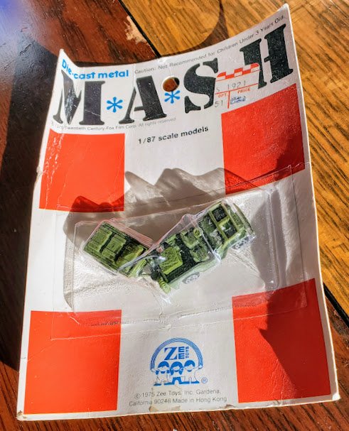 2 Vintage mint on card 1975 MASH 4077 old toy Die-Cast Zee helicopter ...