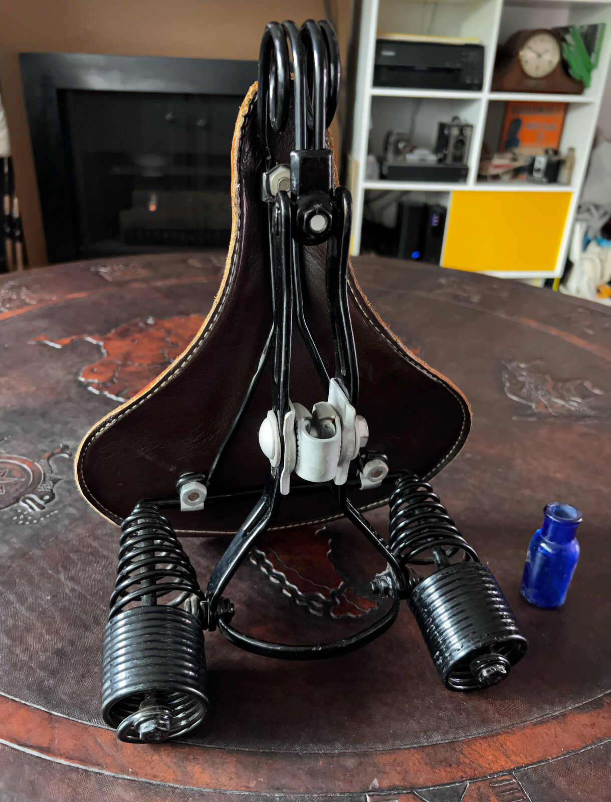 Sold - Beautifully Restored Persons Prewar Long Spring Bicycle Saddle ...