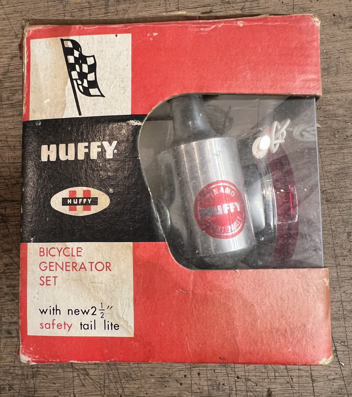 Sold - Dond: NOS Huffy headlight, taillight and generator accessory kit ...