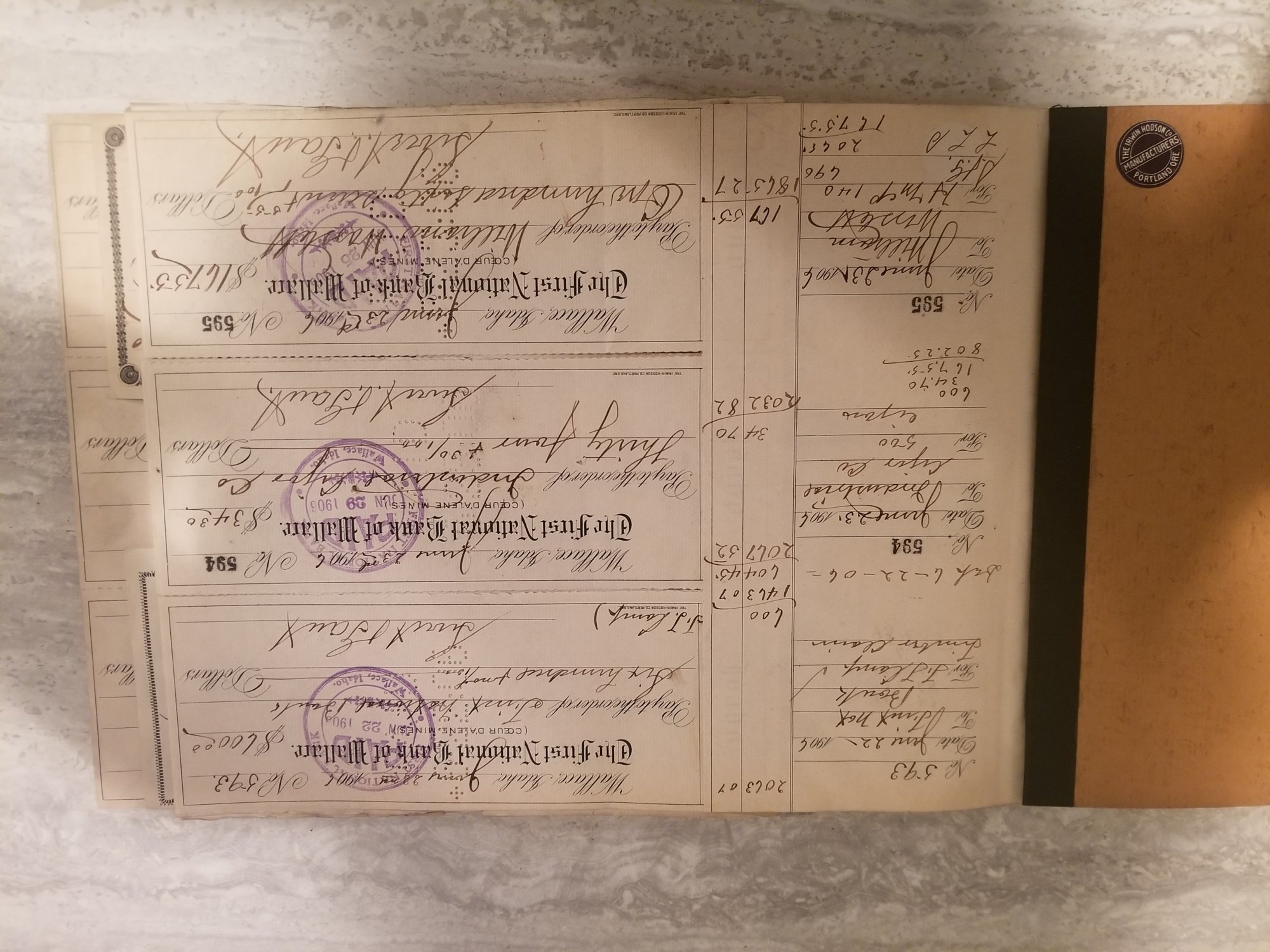 Antique check book ledger 1900s | Sell - Trade: Everything Else | The ...