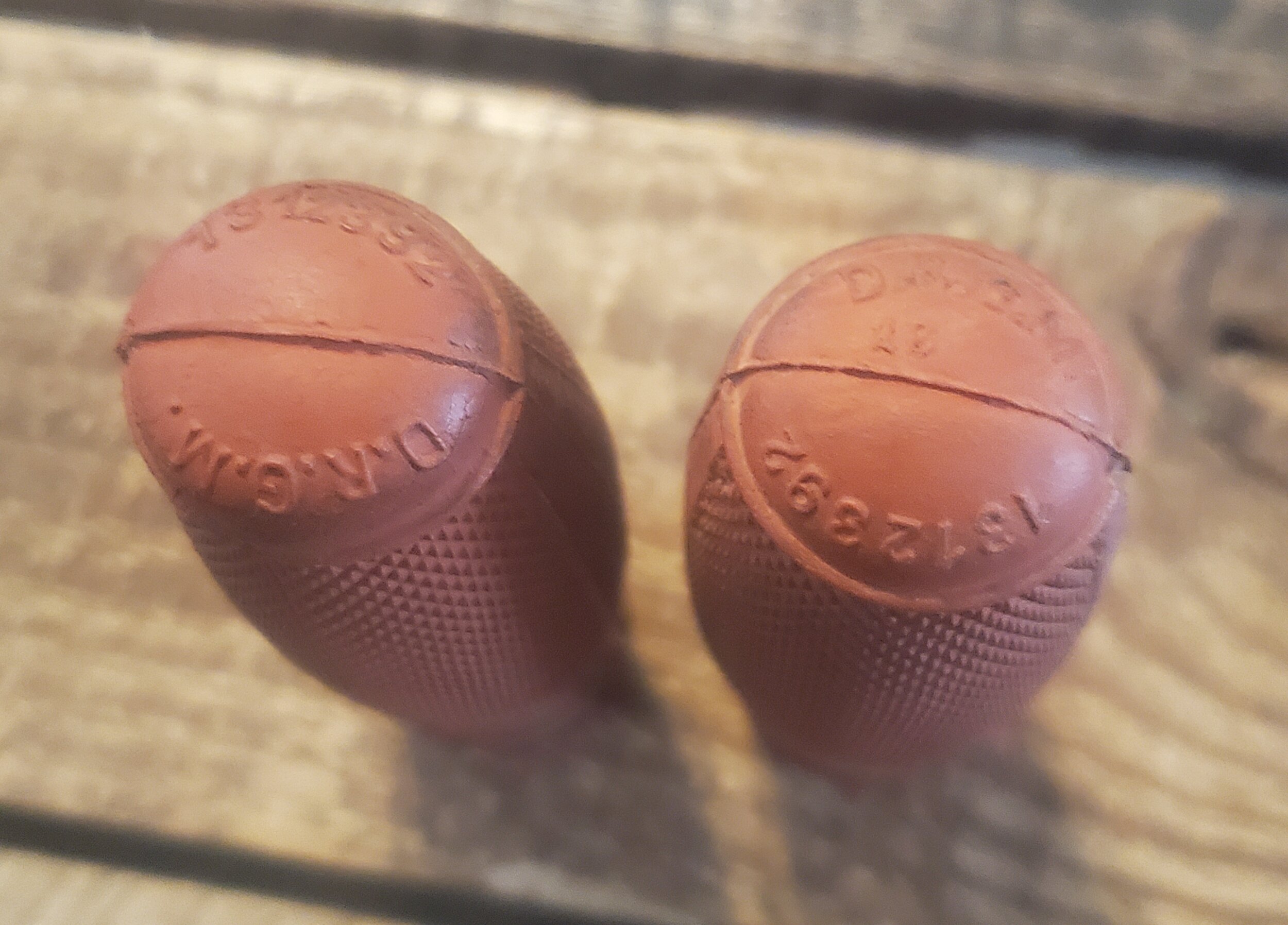 Vintage Prewar Red Rubber "Continental" Grips | Sell - Trade: Bicycle ...