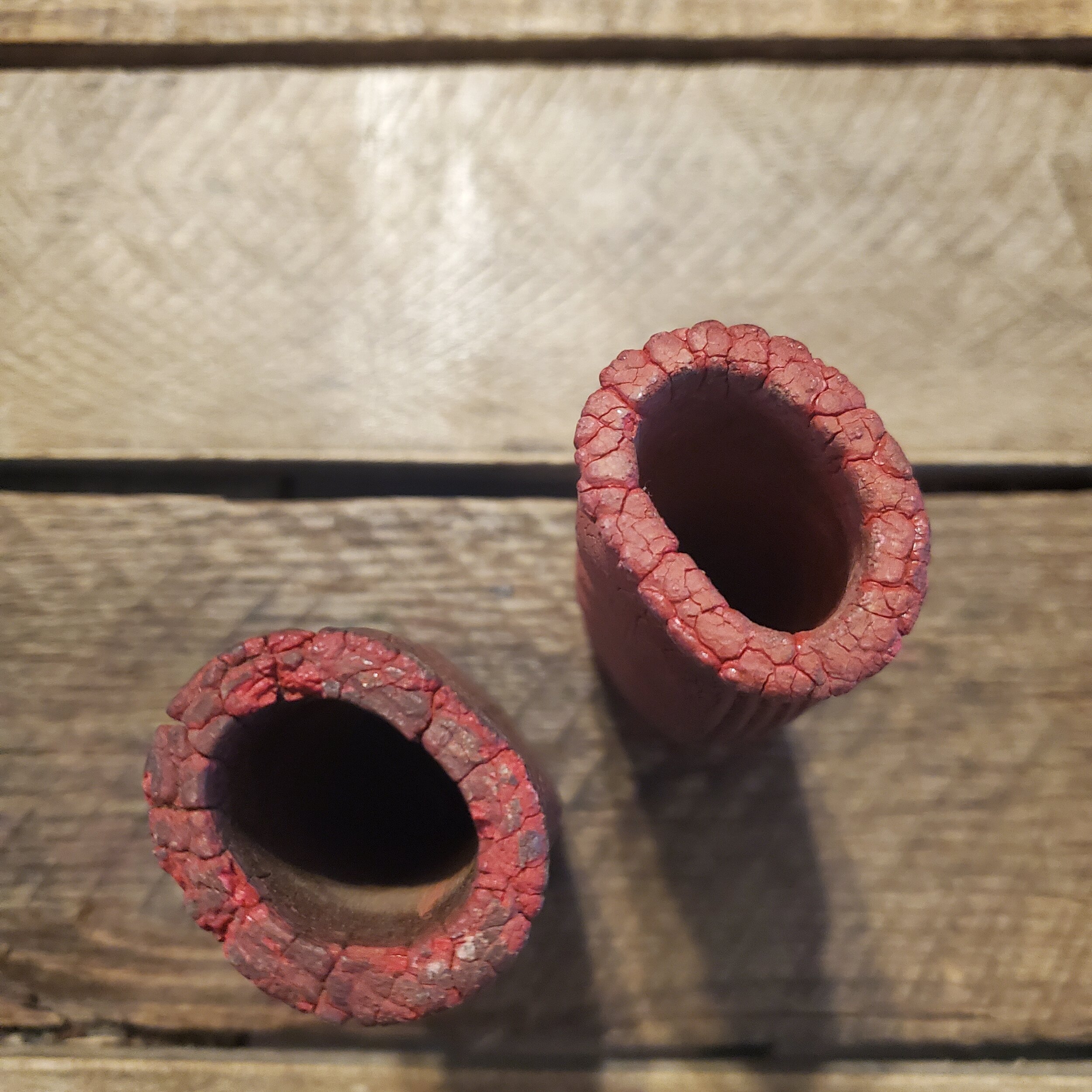 Prewar Deluxe Clay Red Ribbed Motorbike Finger Grips | Sell - Trade ...