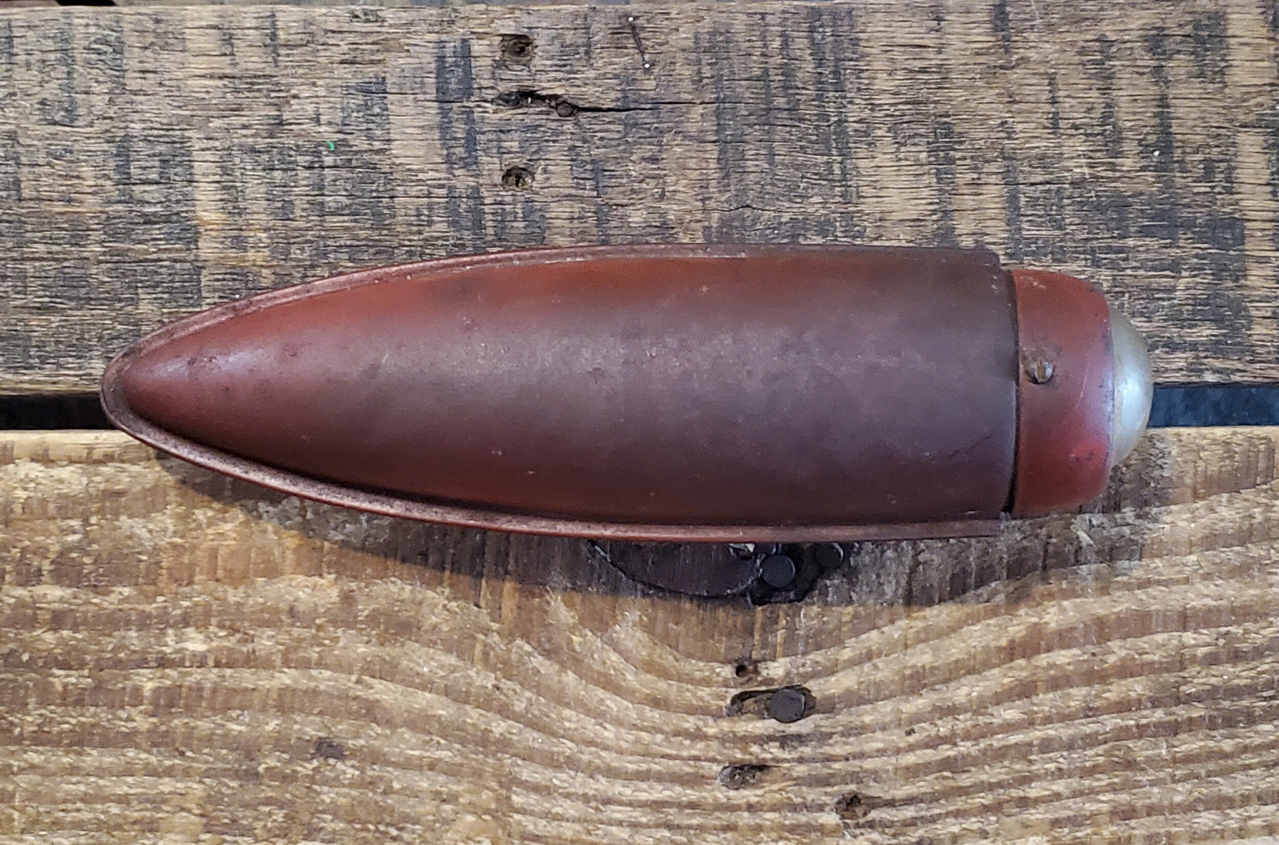 Sold - Nice Patina Red Prewar Delta Front Loader Torpedo Light ...