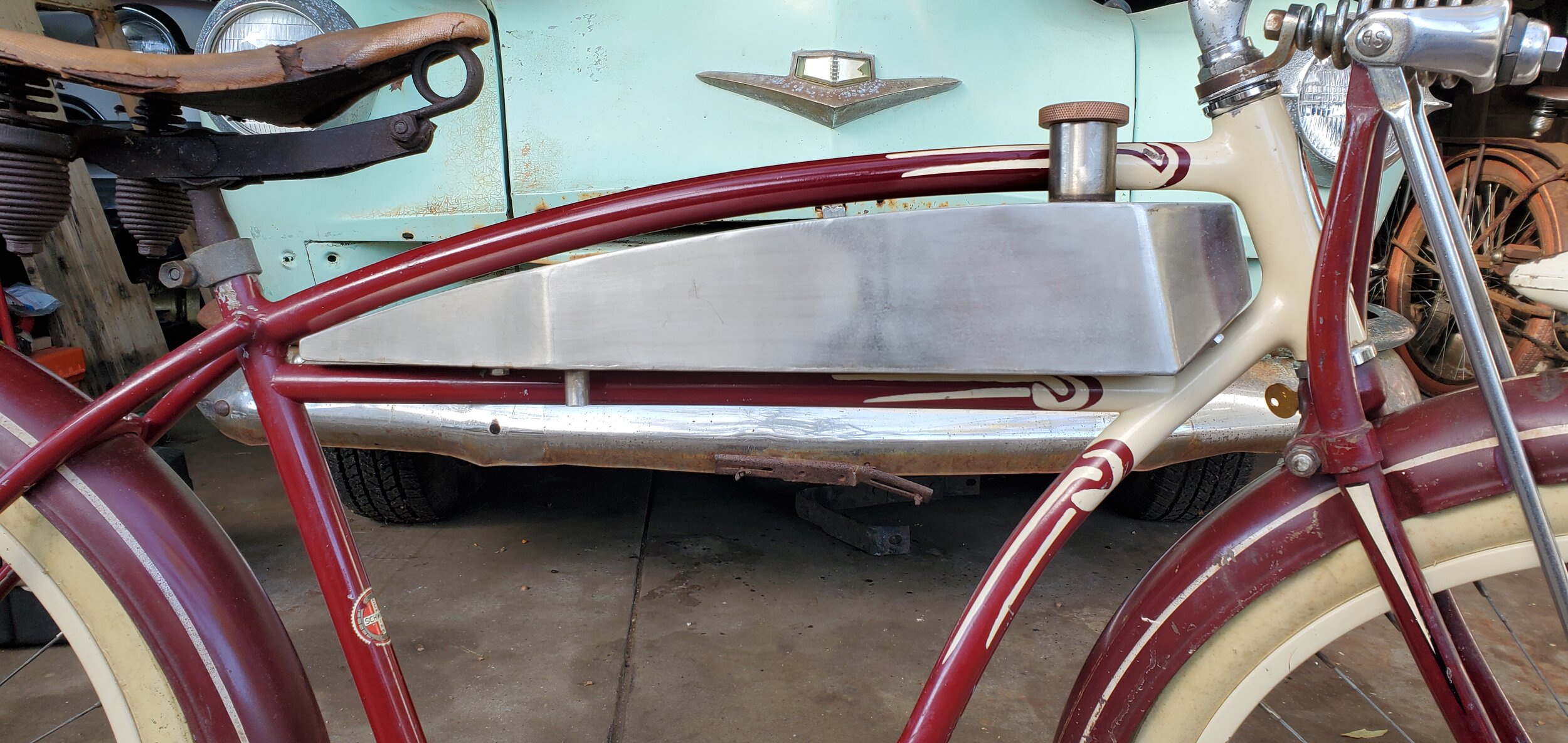 Sold - "Board track" Gas Tank for Straight Bar Schwinn | Archive (sold ...