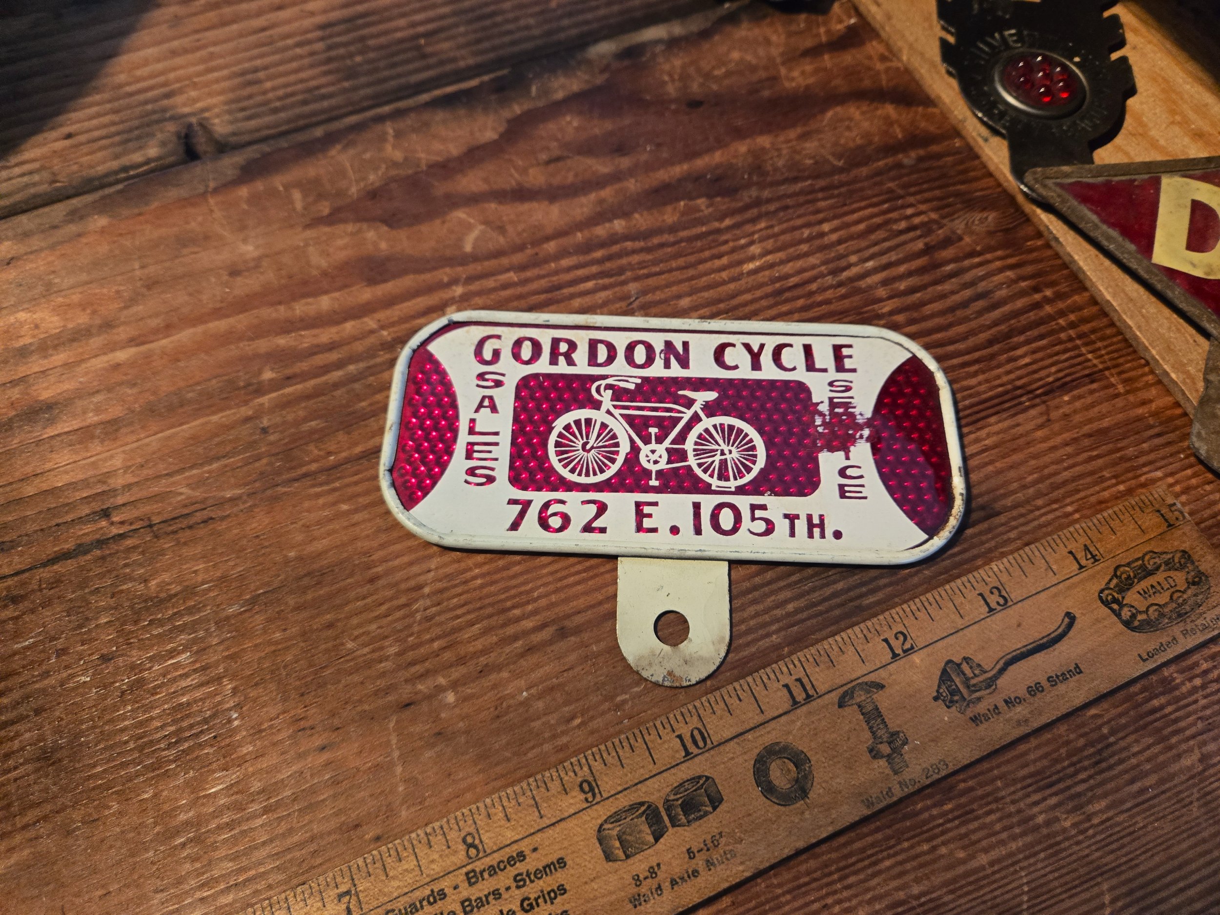 Sold - Snow Graggs Gordon Cycle reflector license plate topper ...
