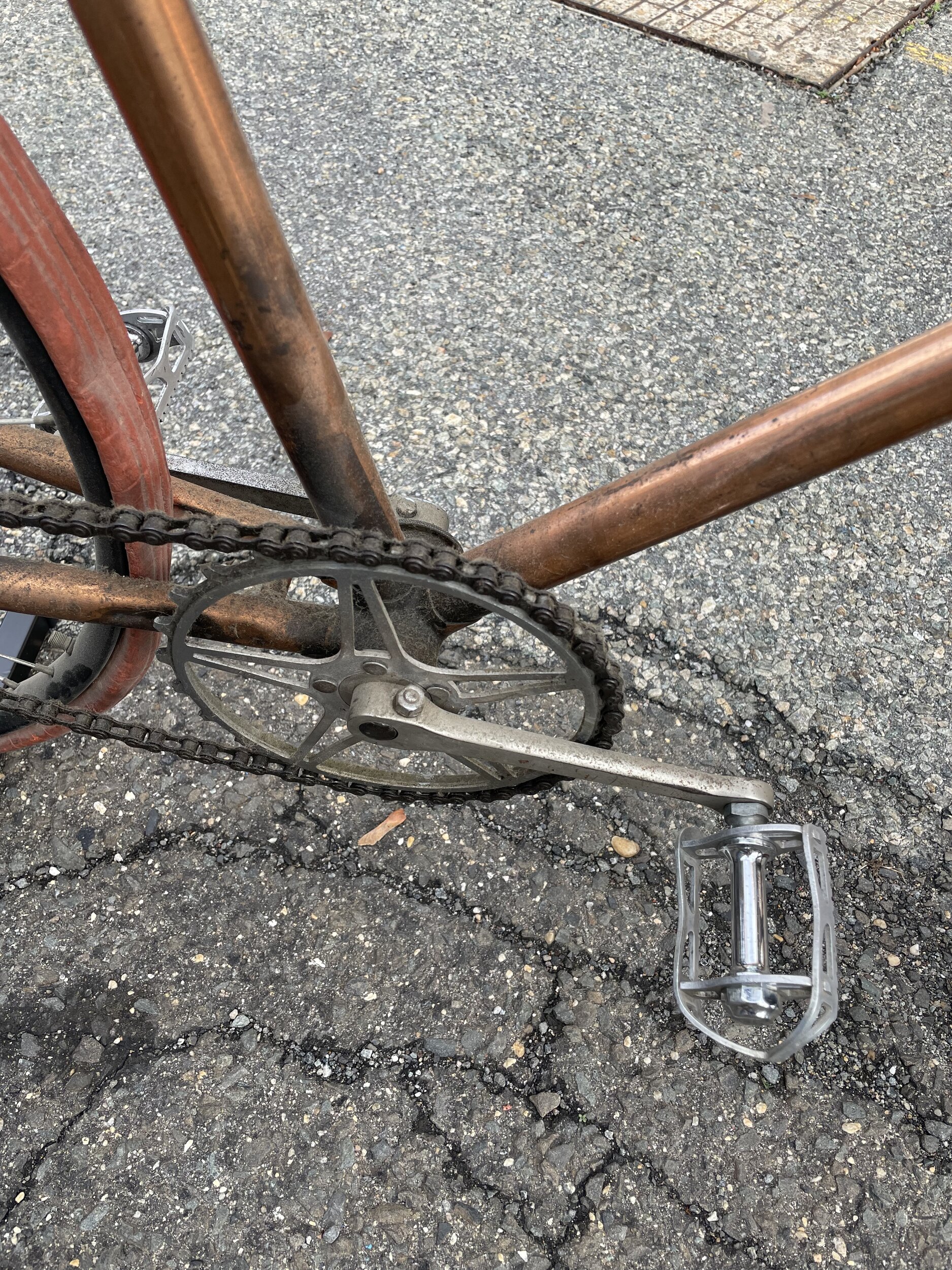 Early Copper Plated Track Bike | Sell - Trade: Complete Bicycles | The ...