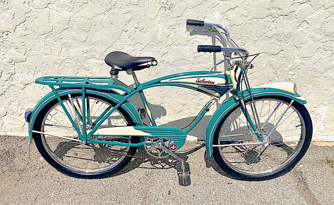 Sold - Restored 1941 BA-607 Autocycle Traverse Green/Ivory Dual Drum ...