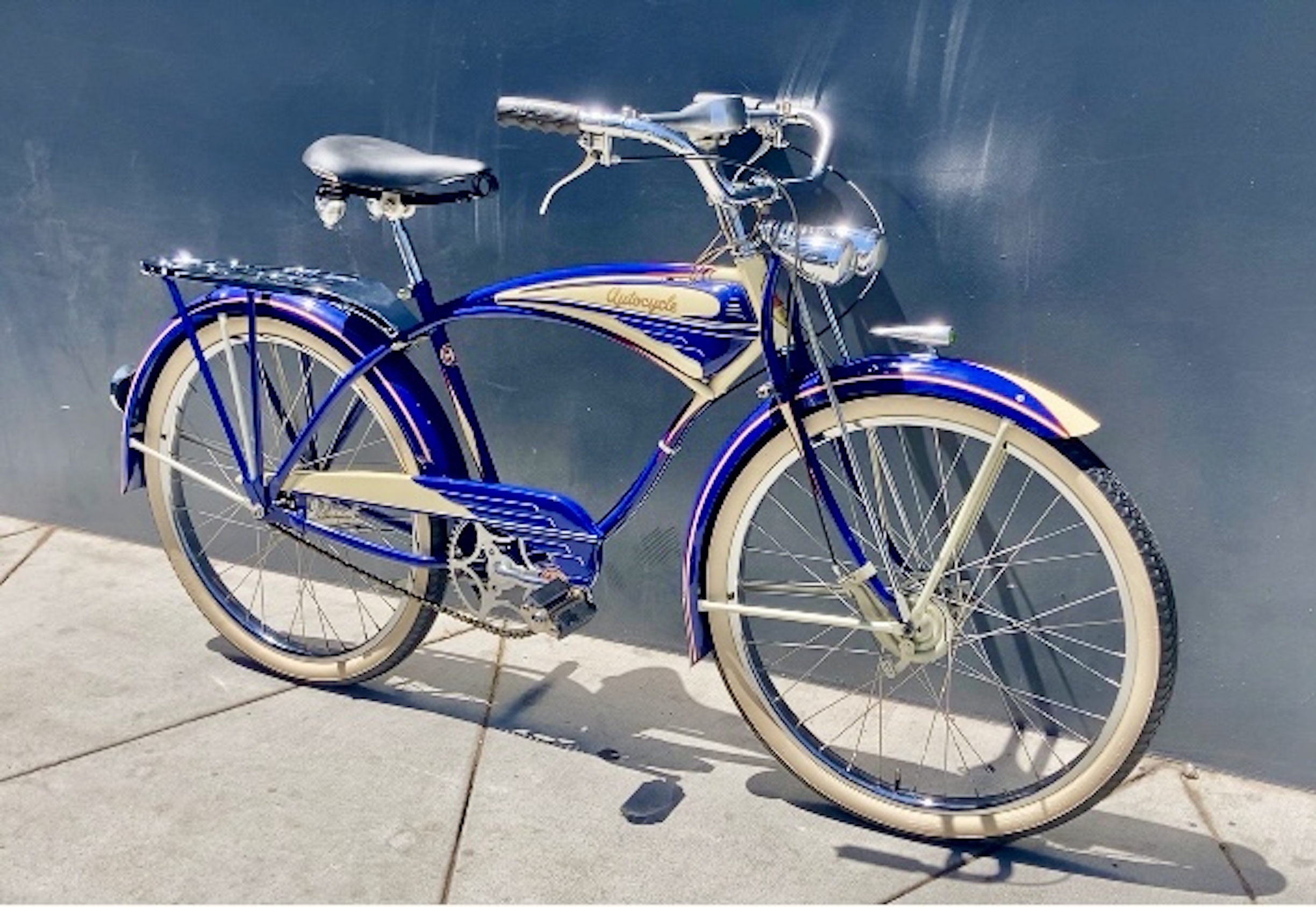 Sold - 1941 Schwinn Super Deluxe Autocycle- Stellar Restoration Grail ...