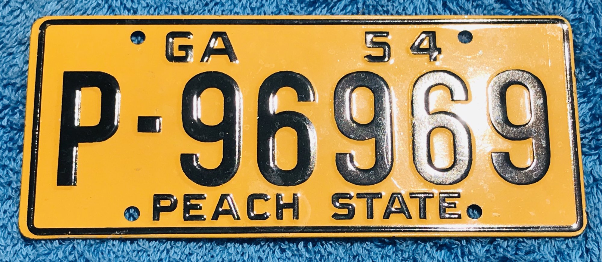 Sold - 1954 Georgia Peach State Bicycle License Plate | Archive (sold ...