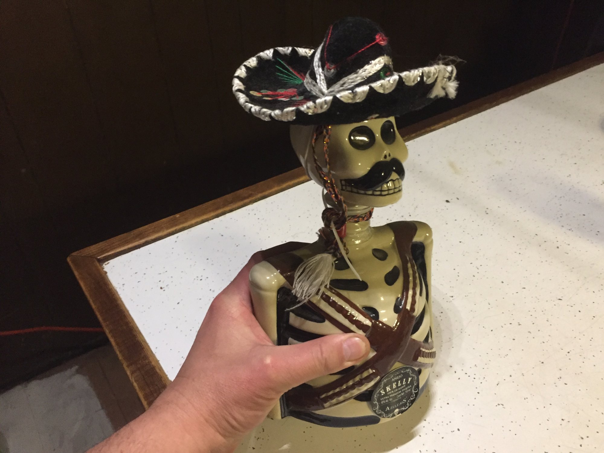 Skelly skeleton bandit tequila bottle decanter | Sell - Trade ...