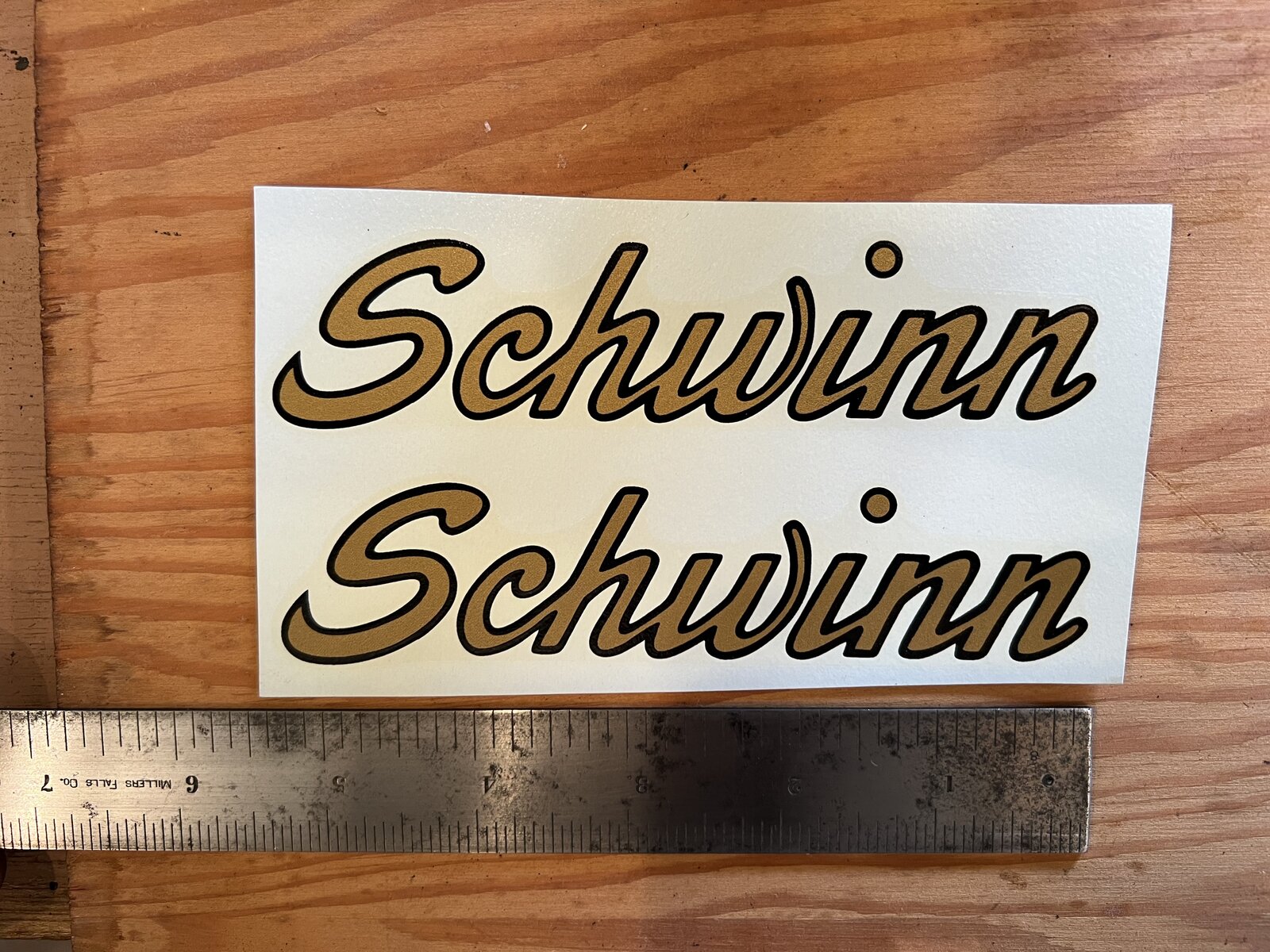 Sold - FS: Schwinn Approved mens water release Tank decals $7/shipped ...