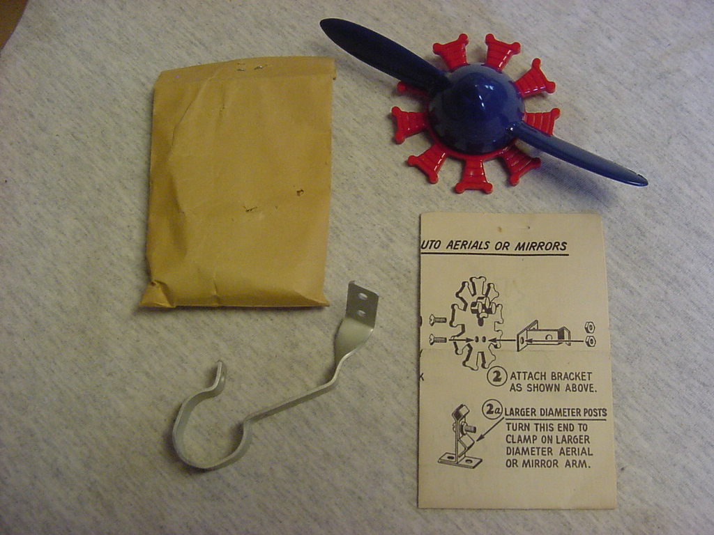 NOS Aeroplane Propeller Ornament and Flag Holder NIB | Archive (sold or ...