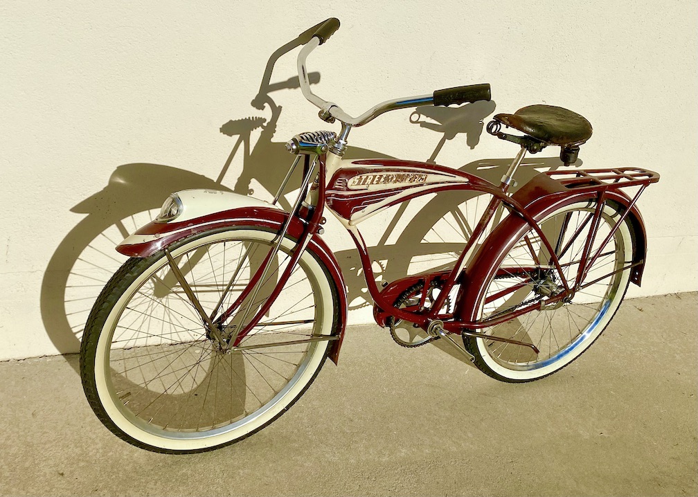 Withdrawn - 1950 Schwinn BFG Streamliner Autocycle/B6 bike | Archive ...
