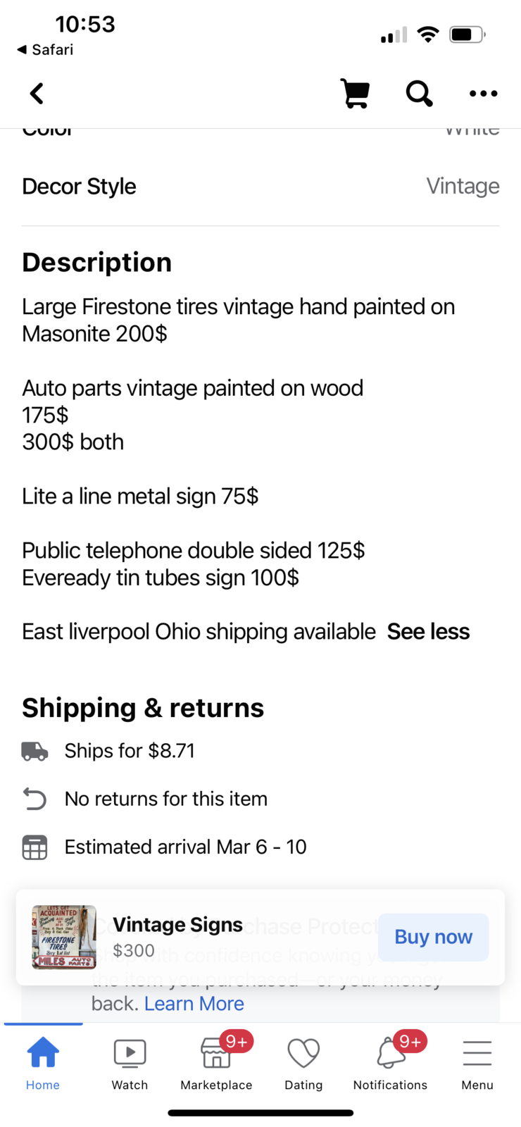 FB: Firestone dealership hand painted? sign $200 Akron OH ish | Stuff ...