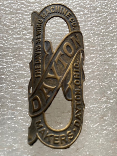 Sold - Dayton Davis Sewing Machine Co. Badge | Archive (sold or ...