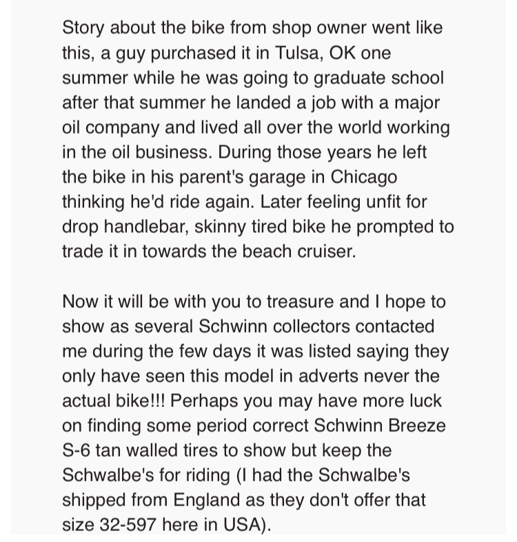 Rarely seen 1950s Continental Clubman (not mine) | Lightweight Schwinn ...