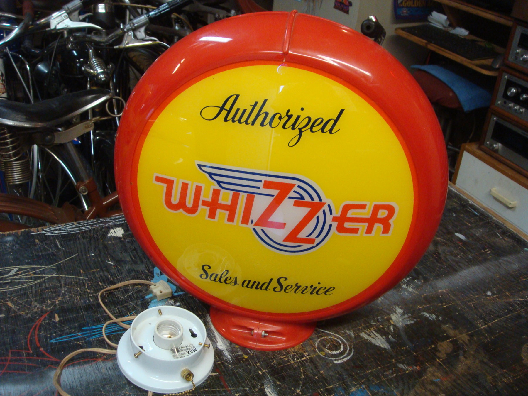Sold - For Sale Repro Whizzer Gas Pump Globe-Display | Archive (sold or ...
