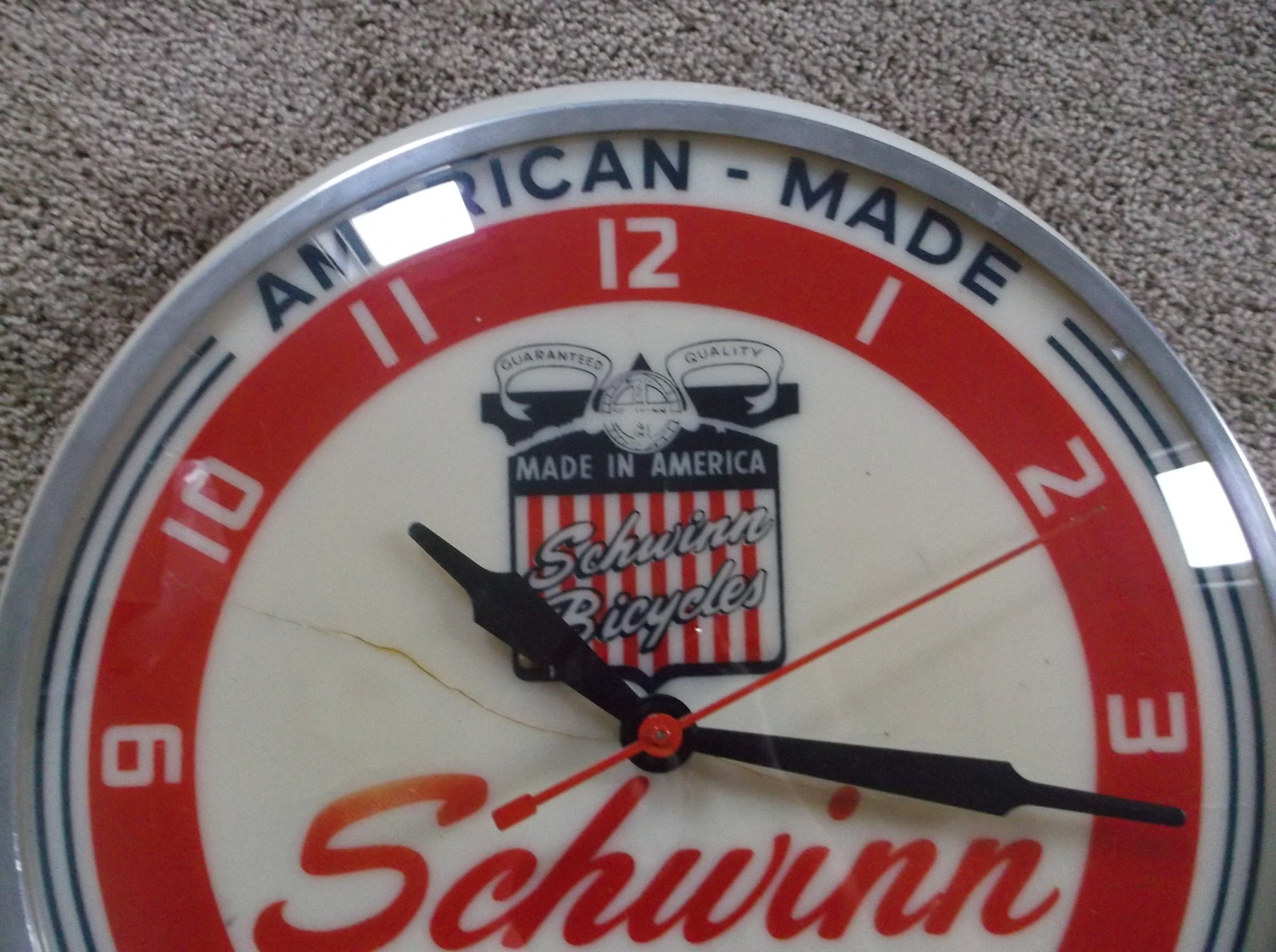 Original Early Schwinn Dealer Dualite Clock | Sell - Trade: Bicycle ...