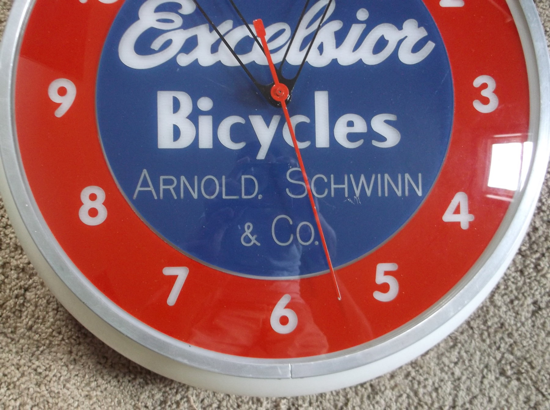 Original Arnold Schwinn Excelsior Dealer Dualite Clock | Sell - Trade ...