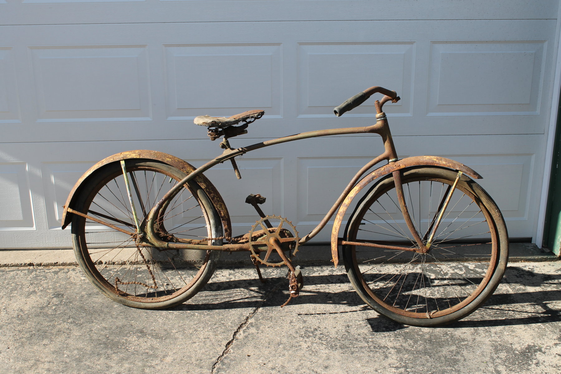 Sold - 1938-39 Elgin Twin bar Bicycle, restored | Archive (sold or ...