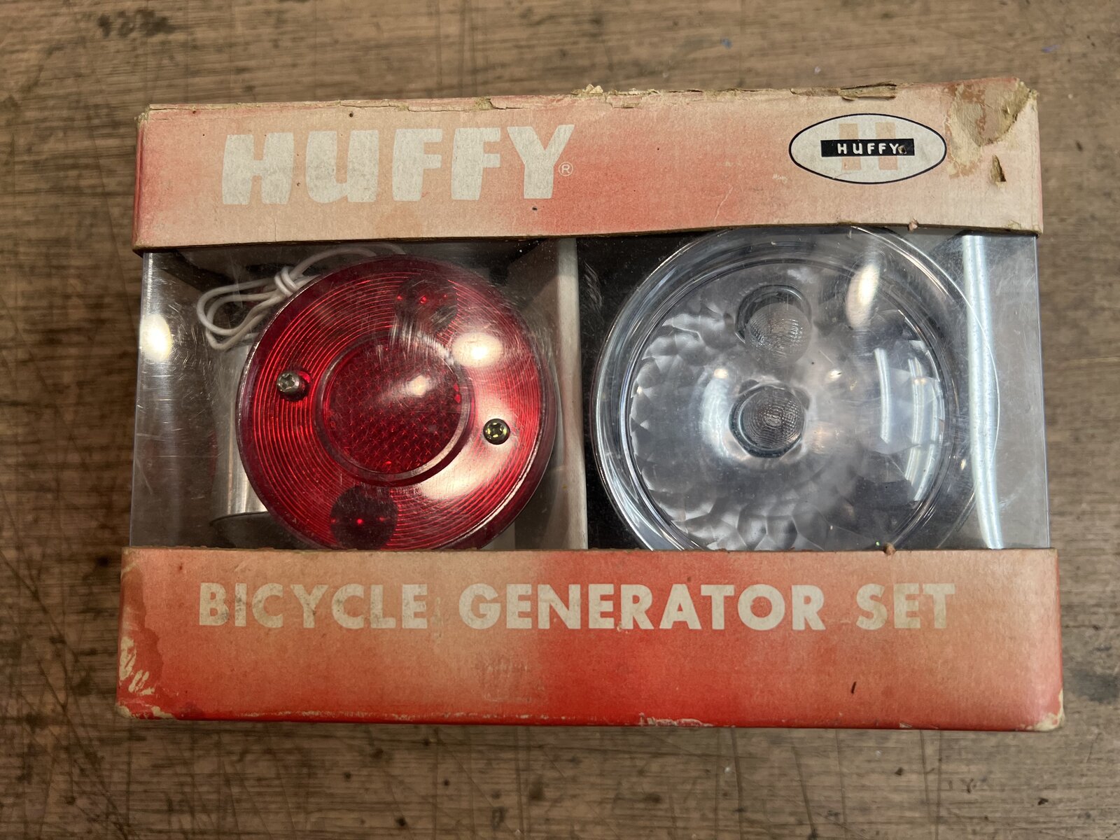 Sold - Dond: NOS Huffy headlight, taillight and generator accessory kit ...