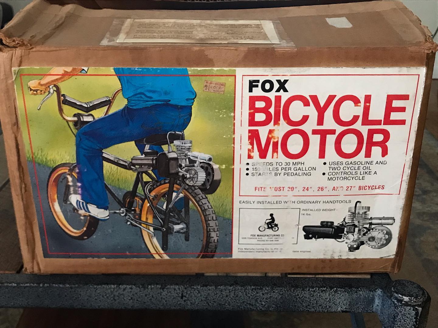 Sold - Vintage Fox Bicycle Motor *NOS* In Orig Box | Archive (sold or ...