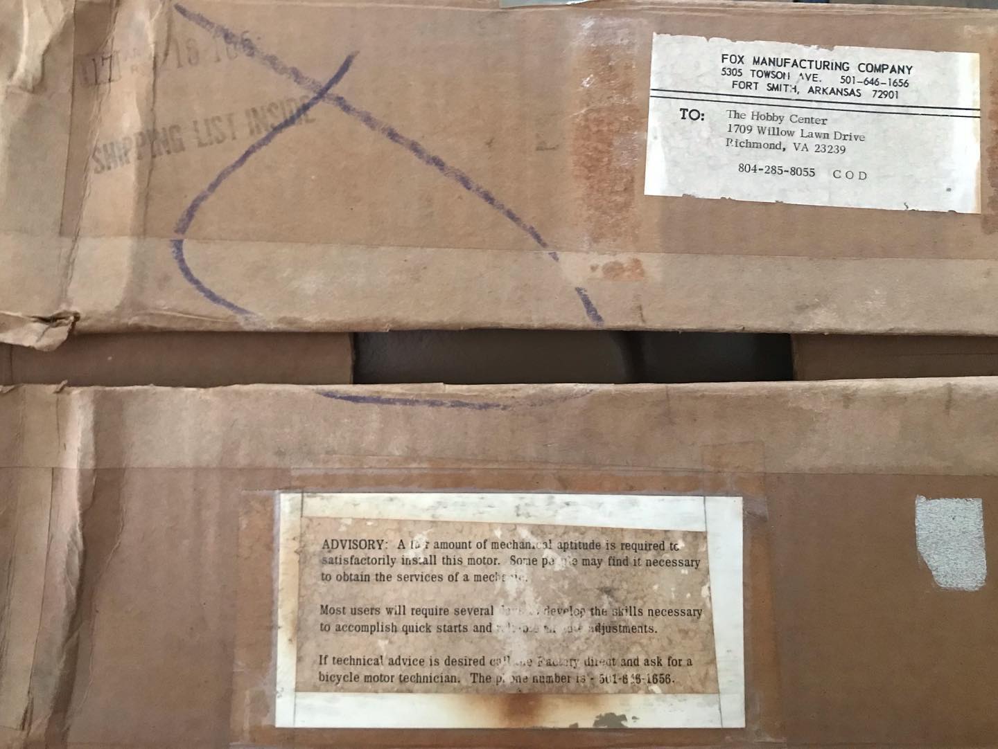 Sold - Vintage Fox Bicycle Motor *NOS* In Orig Box | Archive (sold or ...