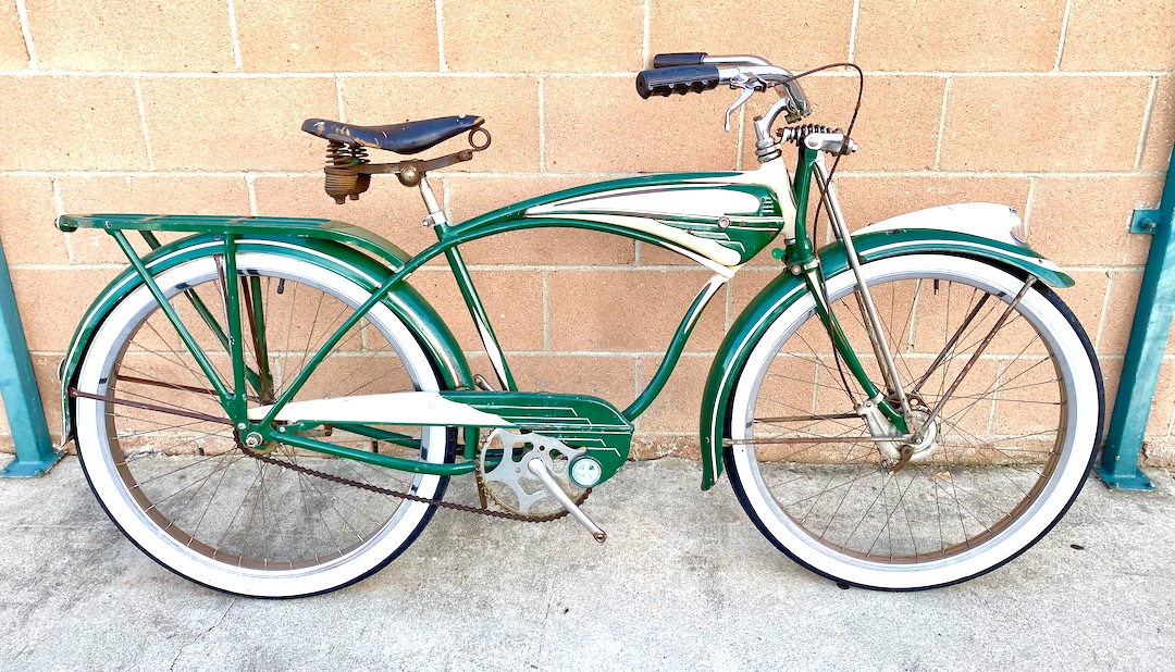 Sold - Super Nice original Coach Green/Ivory B6 Autocycle bike complete ...