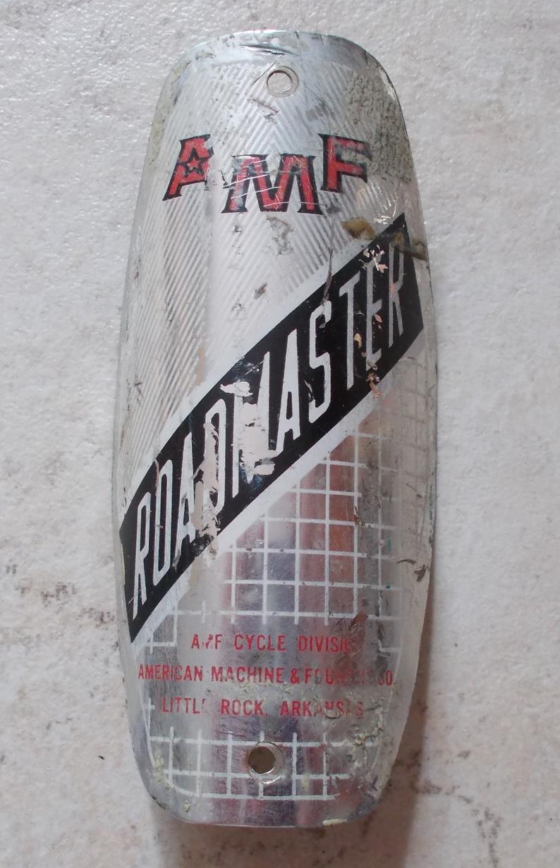 AMF head badge and a 1962 Canadian bicycle plate. | Wanted: Bikes ...