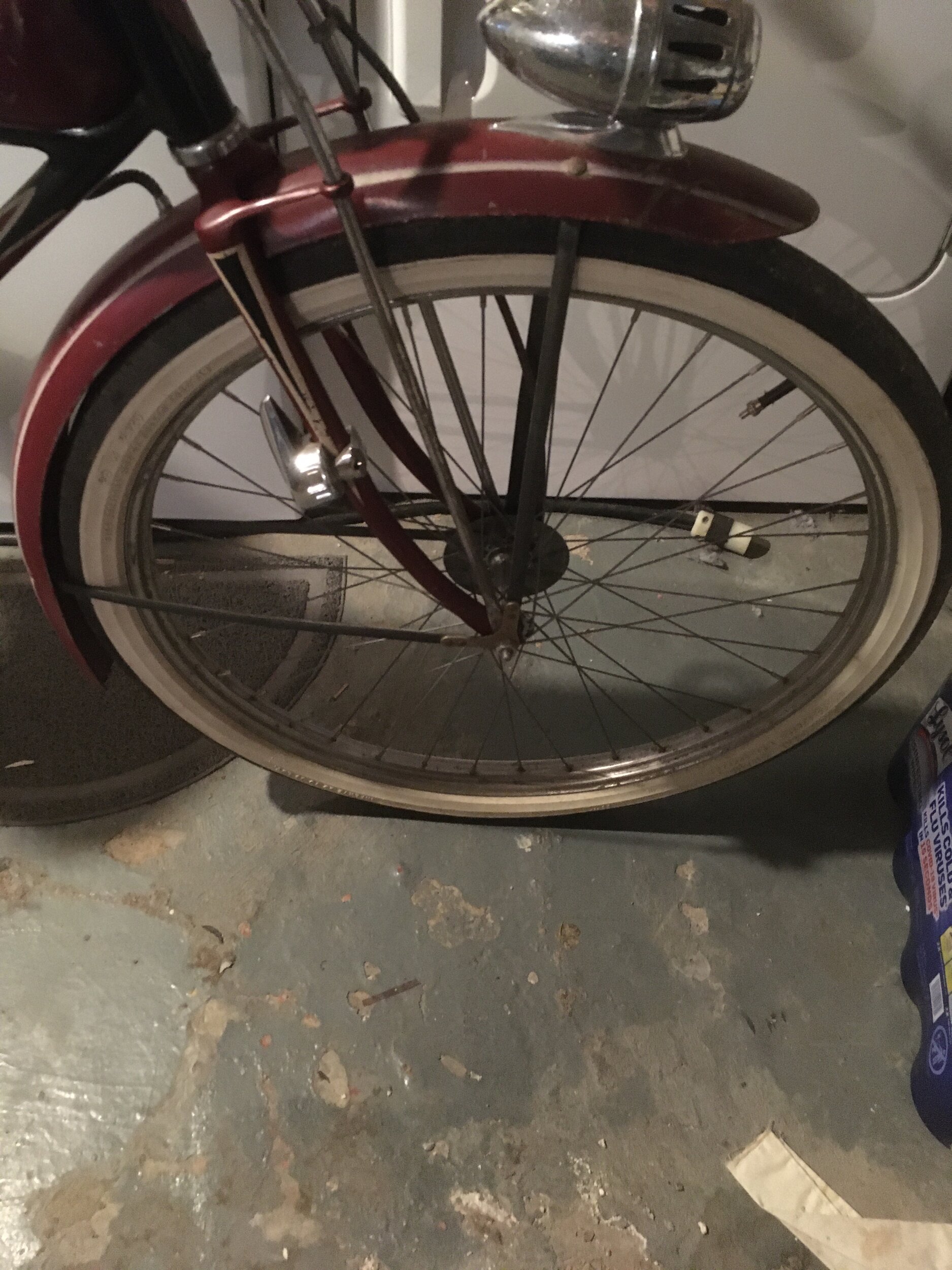Replacing chrome triple step with red painted triple step and red ...