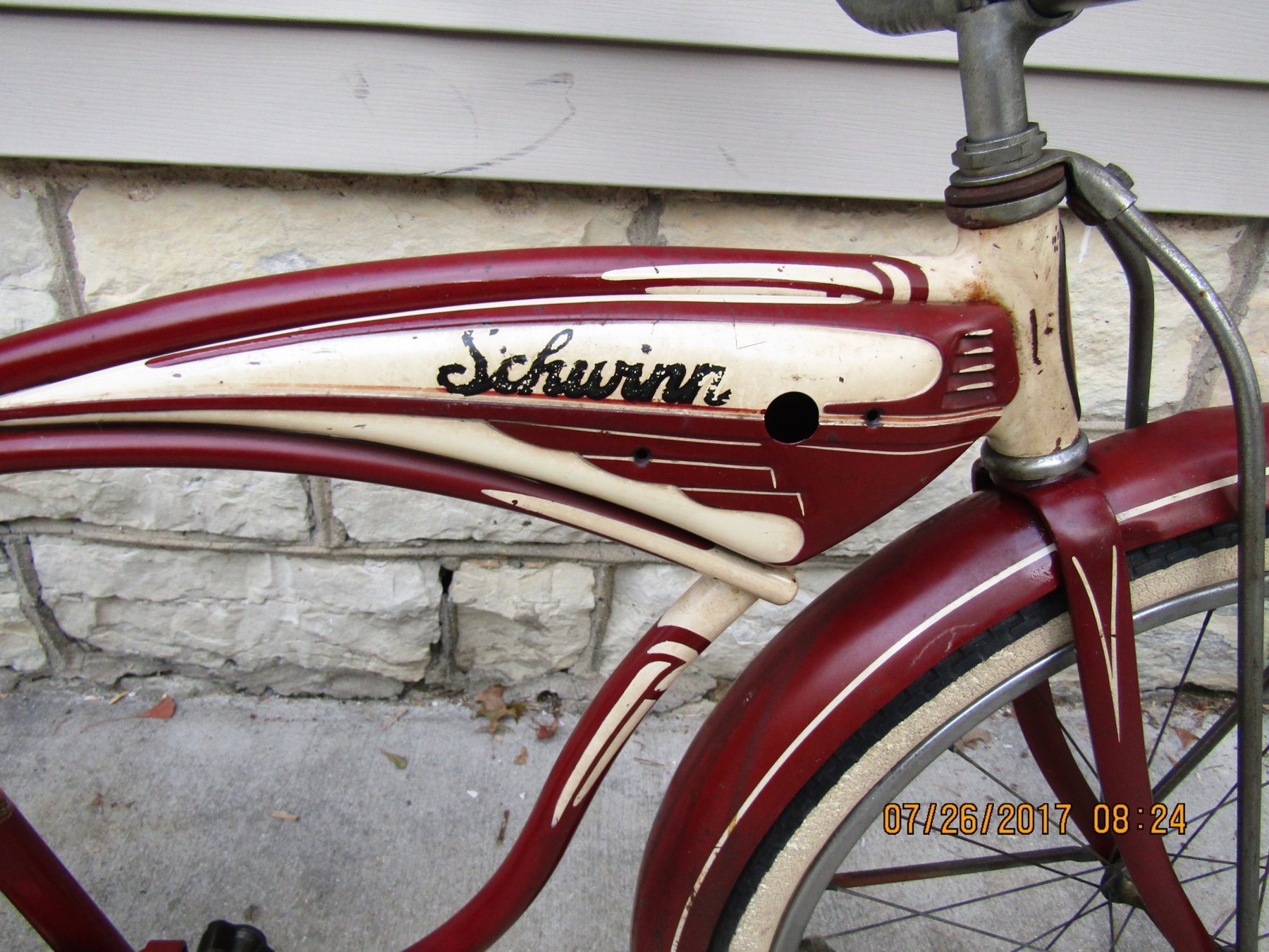 1950s 24 inch schwinn tank bike | Sell - Trade: Bicycle Parts ...