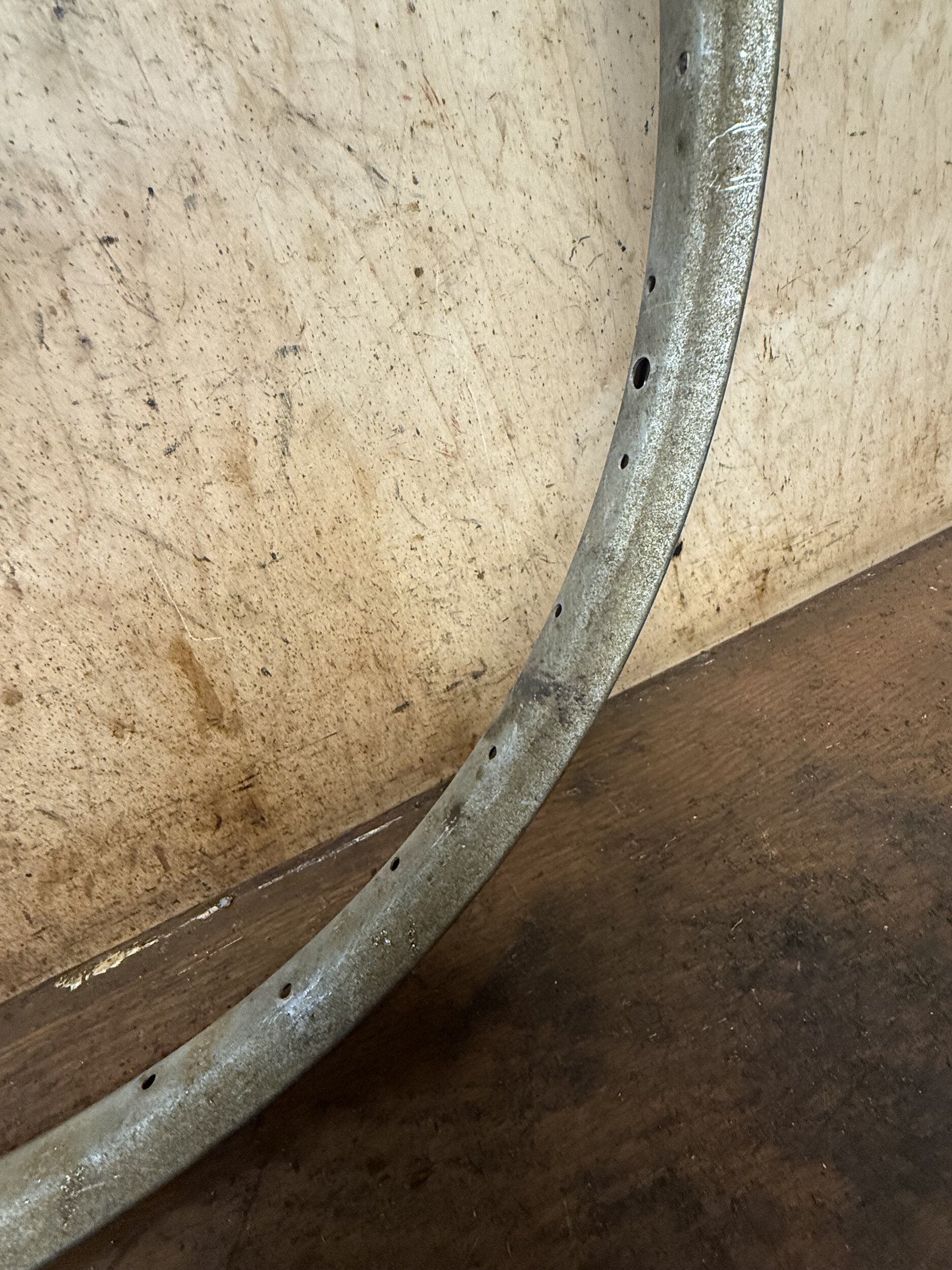 FS: (1) 26” prewar patina chrome double step drop center hoop wheel rim ...