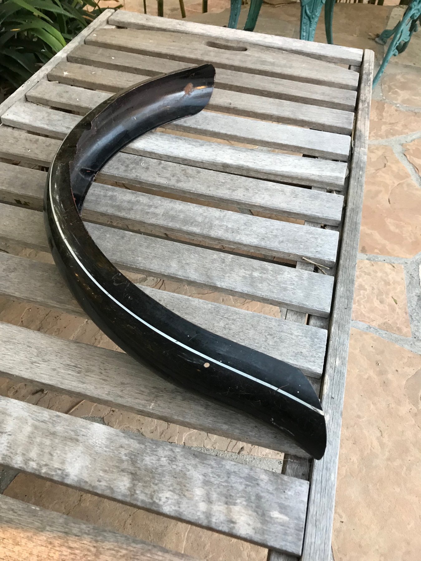 Sold - 26" Front Heavyweight Fender Black Straight Double Dimple ...