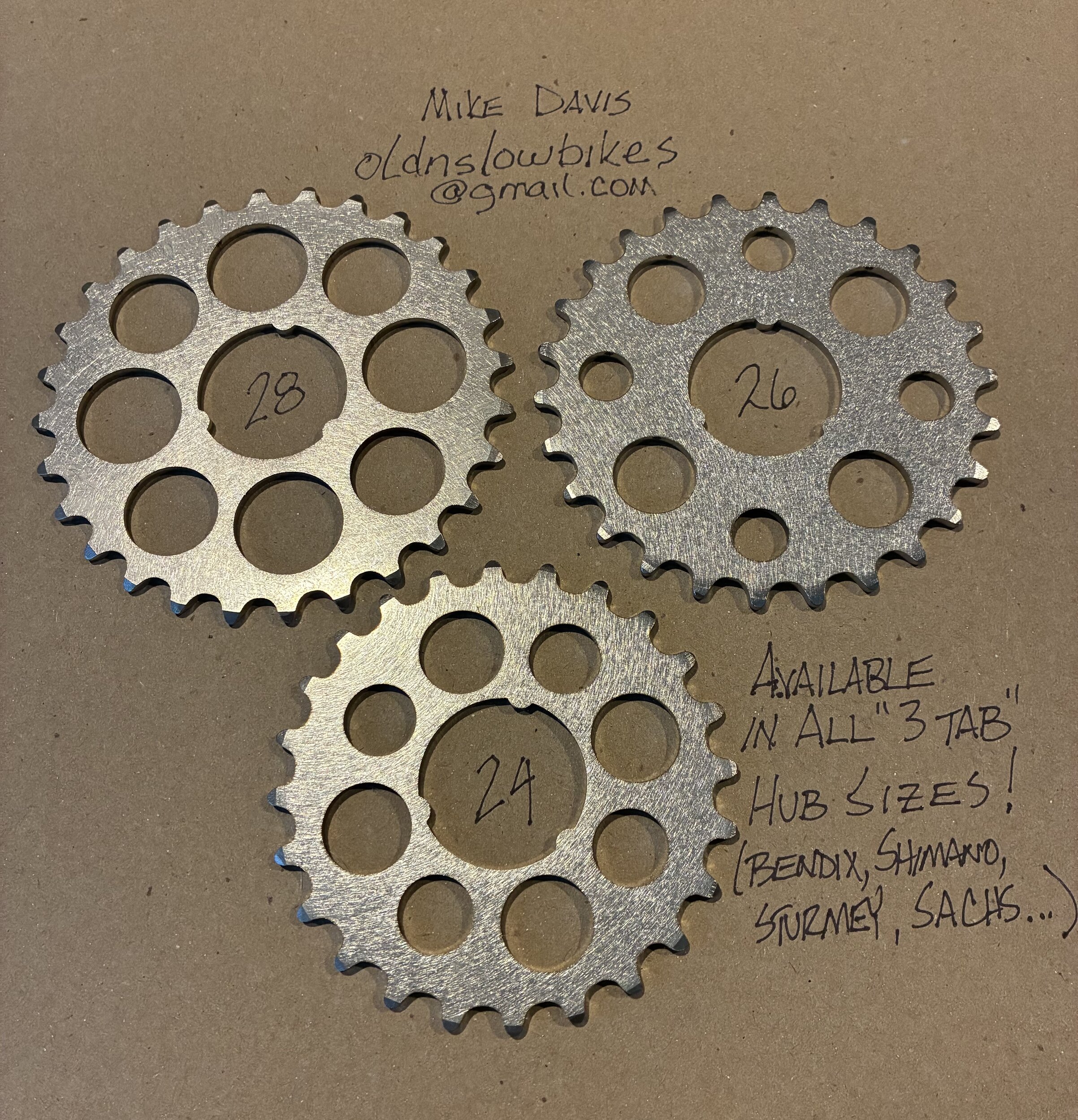 24, 26, 28 tooth rear sprockets for coaster hubs | Sell - Trade ...