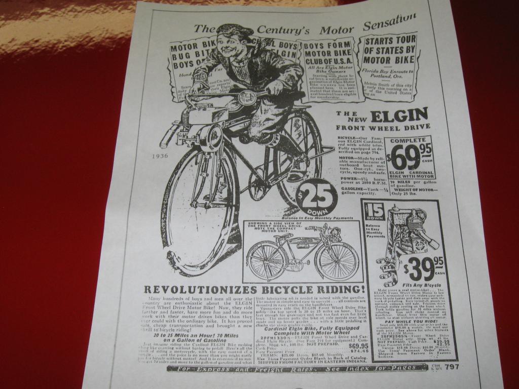 Elgin Cycle Motor / Muncie Cycle Motor | Motorized Bicycles | The ...