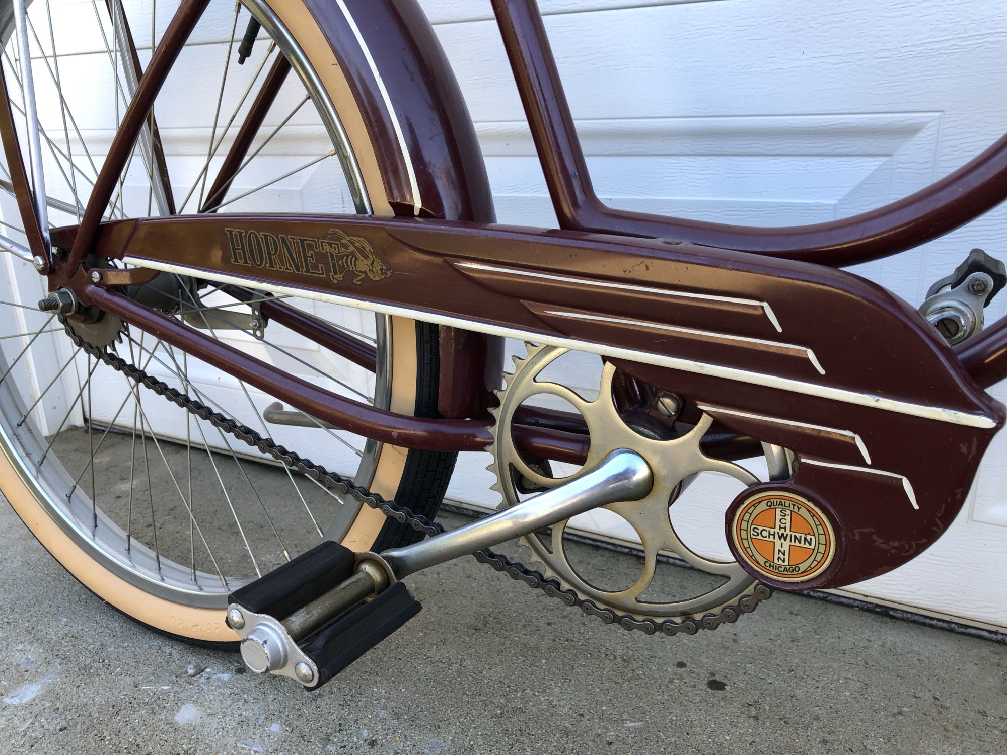 Sold - Schwinn1950'S Hornet Girls 26 Balloon Tire Ooriginal Paint Tank ...