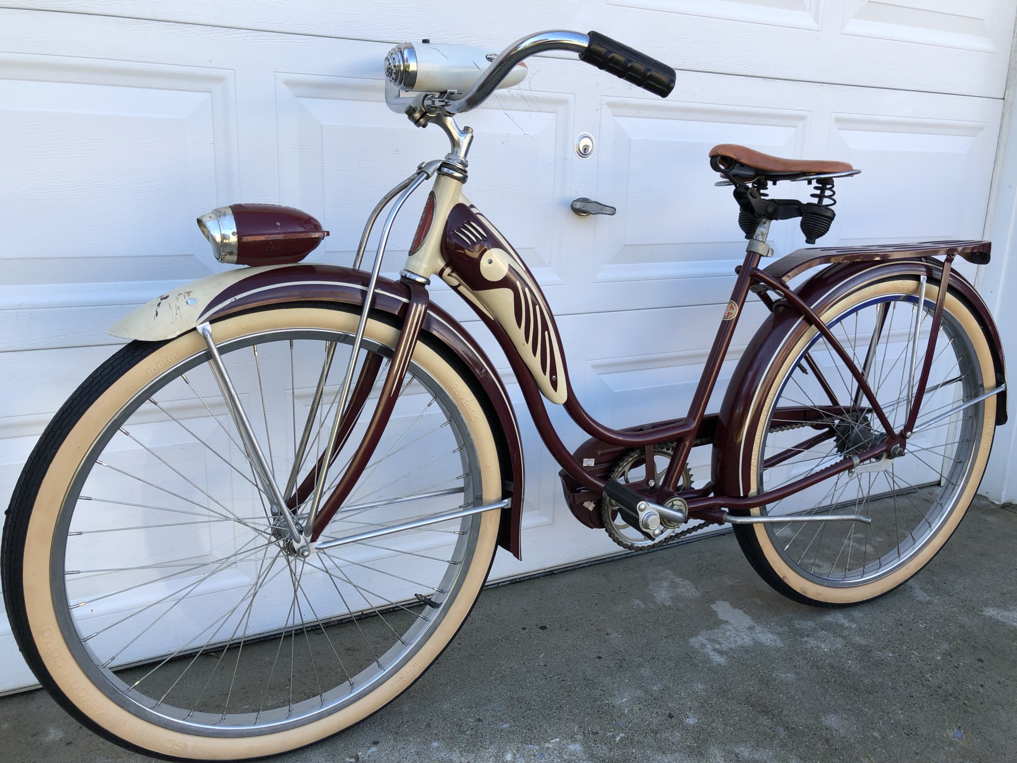 Sold - Schwinn1950'S Hornet Girls 26 Balloon Tire Ooriginal Paint Tank ...