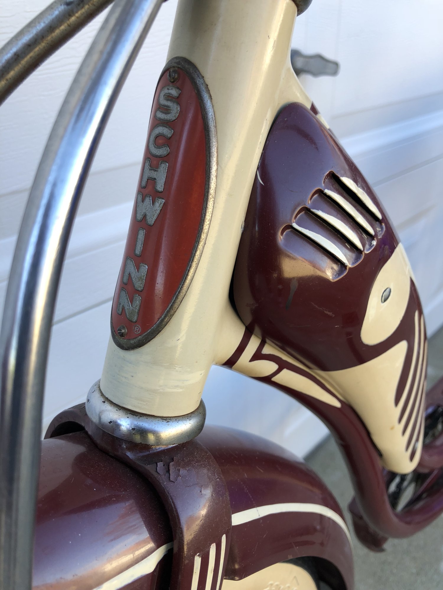 Sold - Schwinn1950'S Hornet Girls 26 Balloon Tire Ooriginal Paint Tank ...