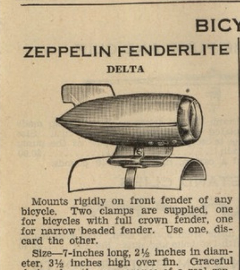 Delta Zeppelin Light | Wanted: Bikes, Trikes, Parts, Accessories, Etc ...