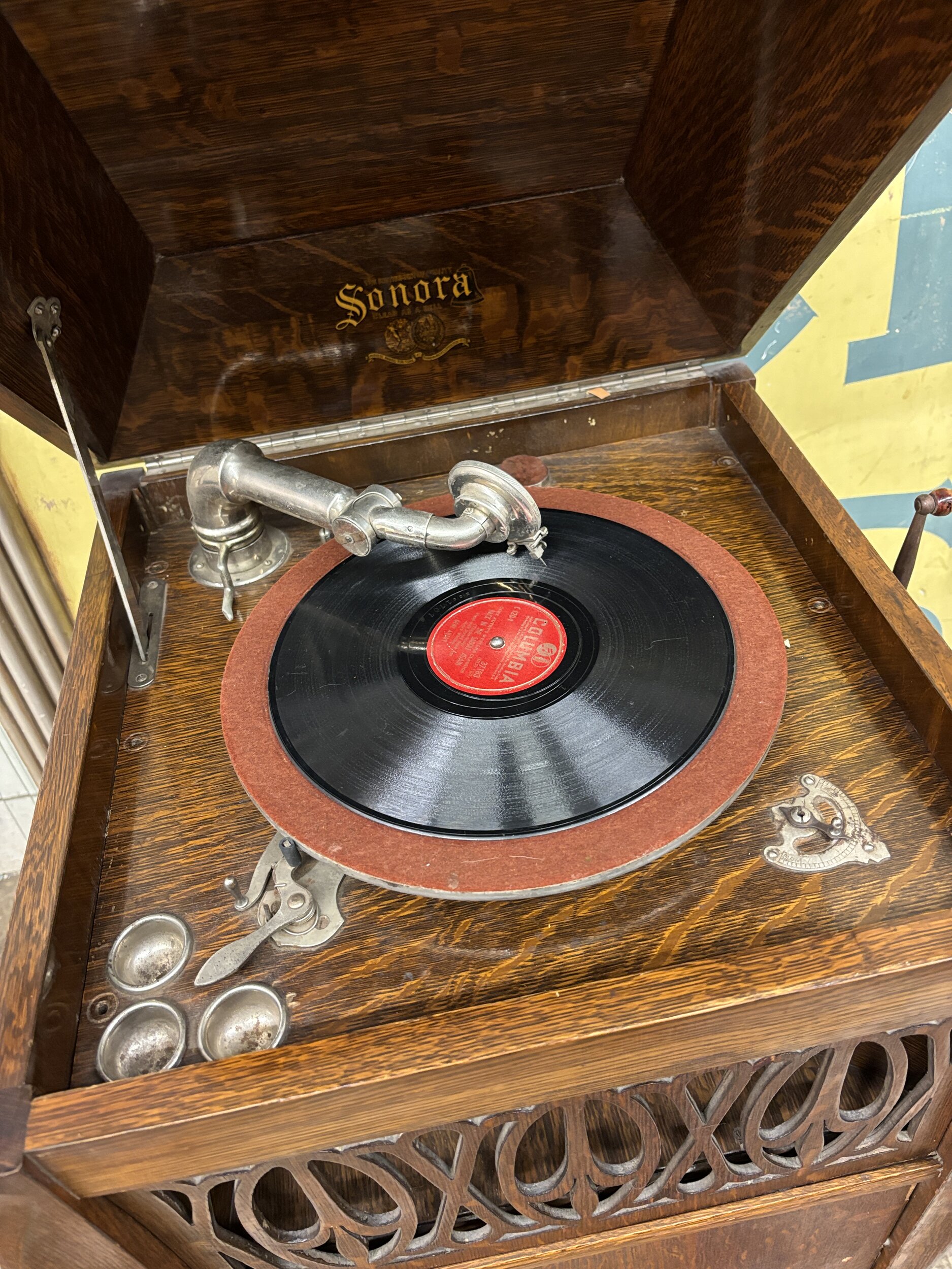 Sold - Working Victrola Sonora edison phonograph record player Victor ...