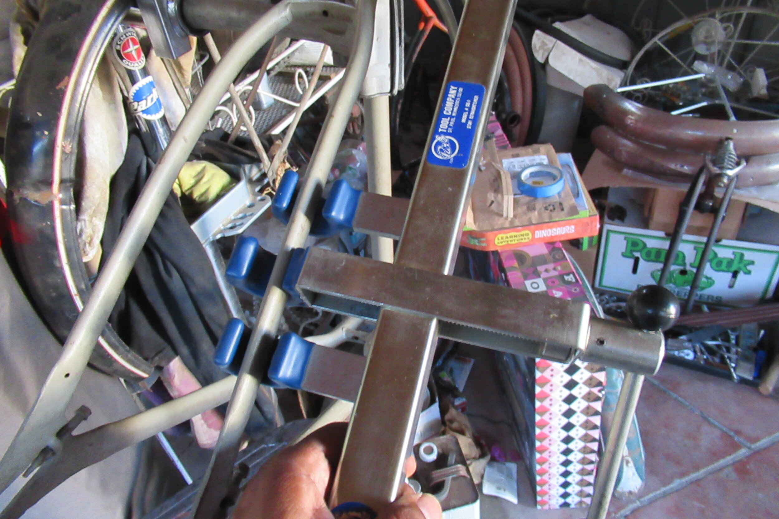 (Frame alignment how to) Prewar schwinn frame bent seat stay | Bicycle ...