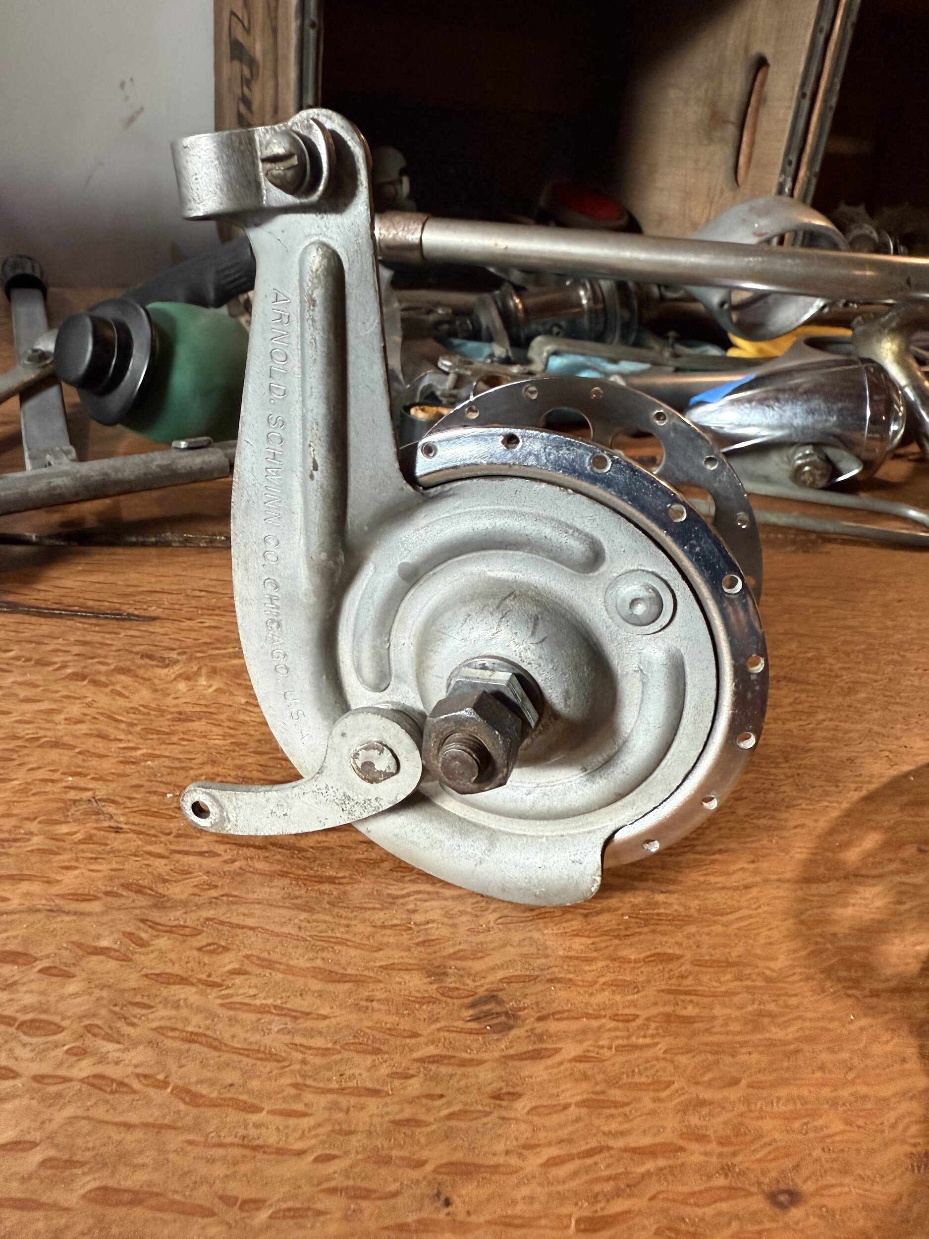 Sold - FS Schwinn Prewar Pat Pending Fore Brakes & Rear Expander ...