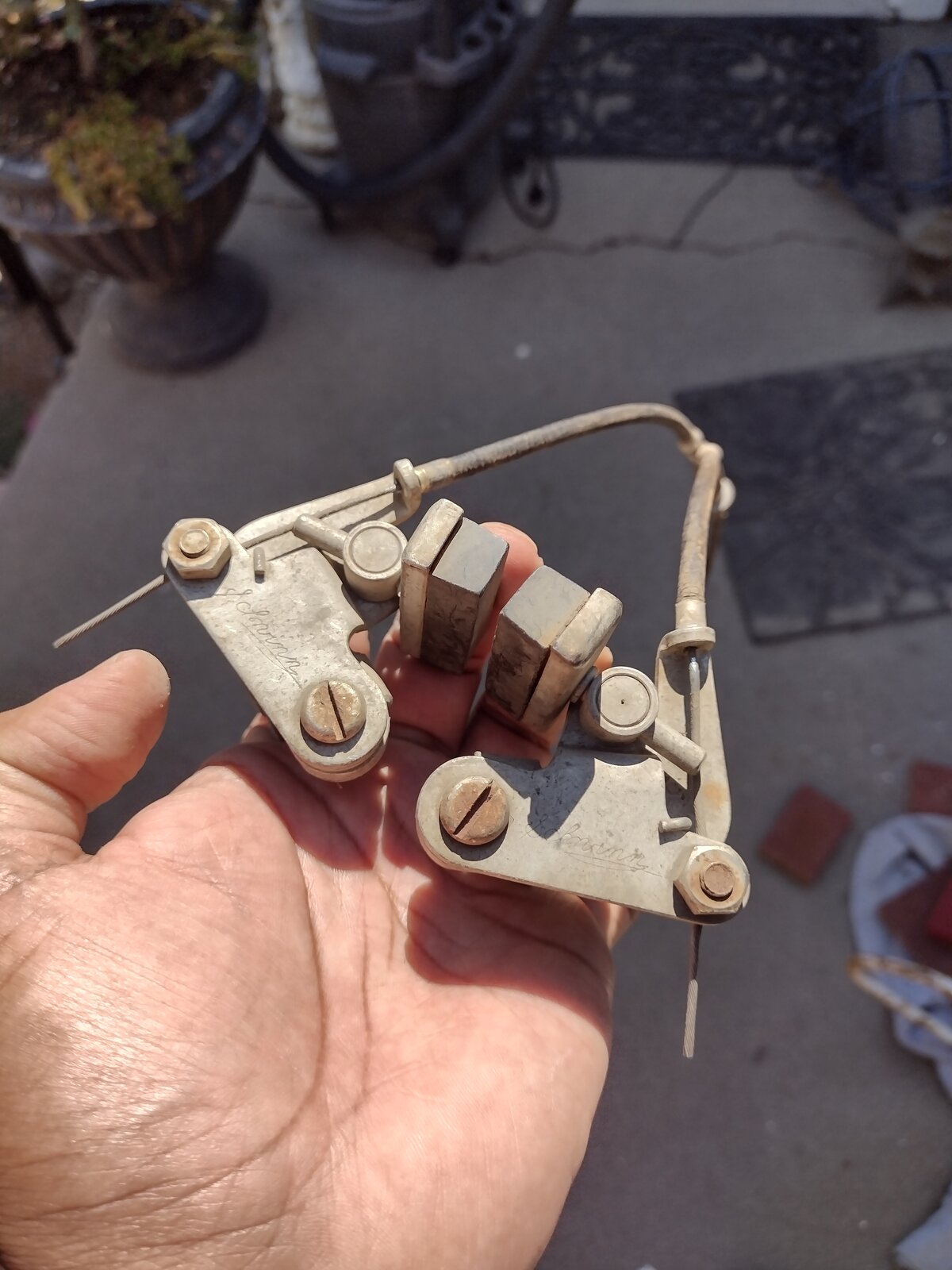 ** RARE 1950s Schwinn Rim Caliper Brake ** for springer fork front ...