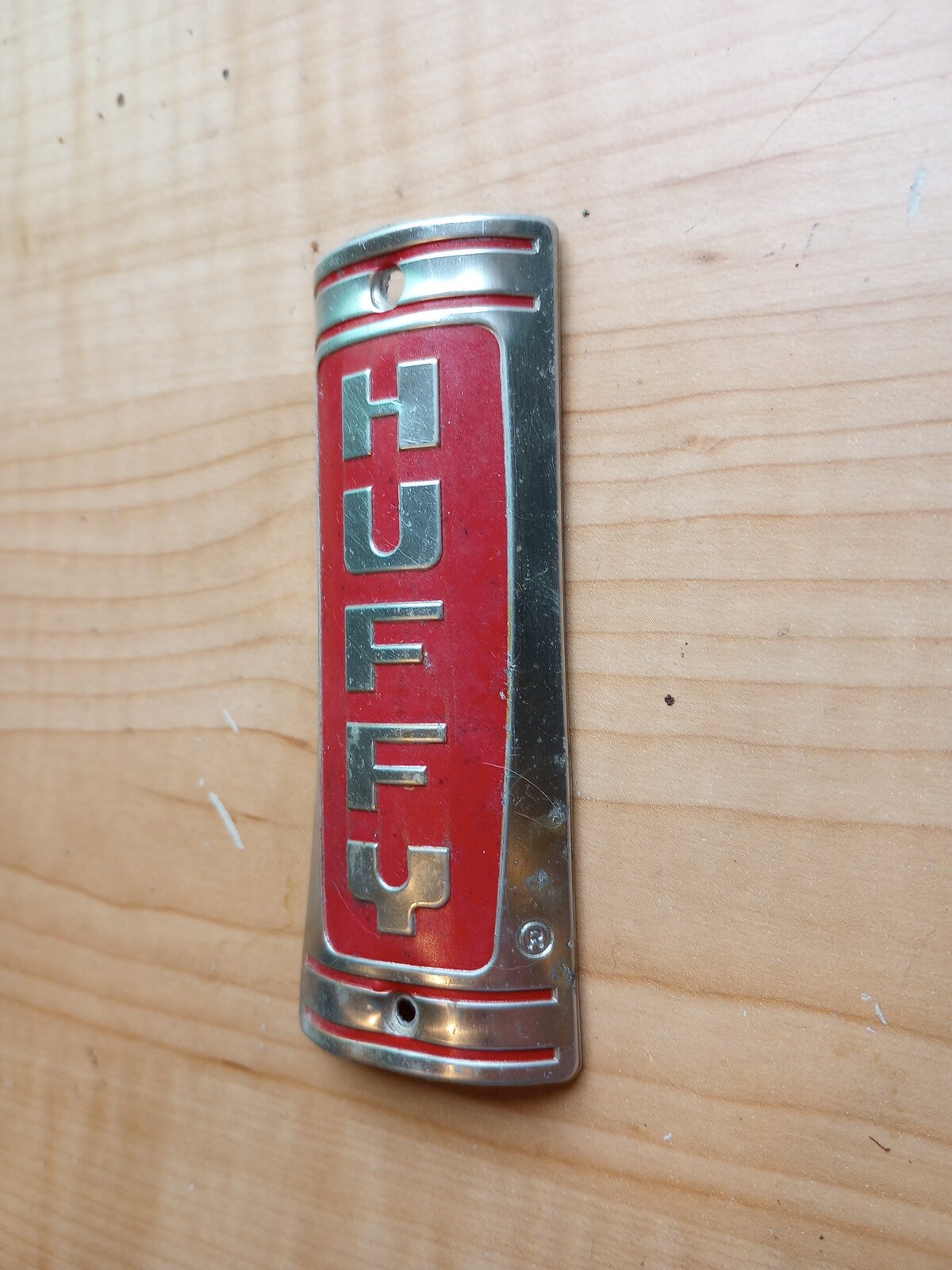 Sold - Vintage 1950's HUFFY metal bicycle Headbadge | Archive (sold or ...