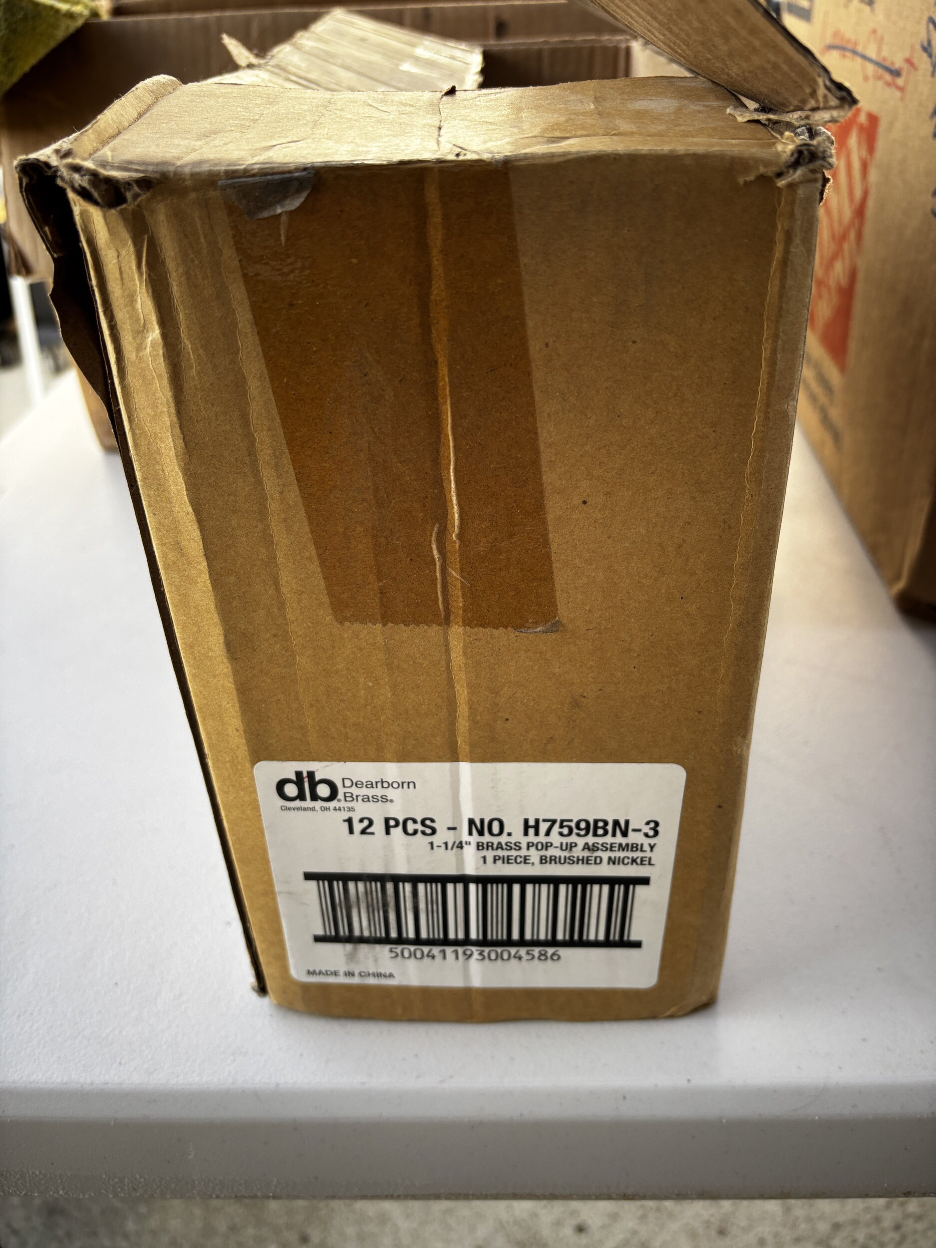 12 Sink drain cover new db DBHL 1-1/4 in. Pop-Up Assembly in Brushed ...